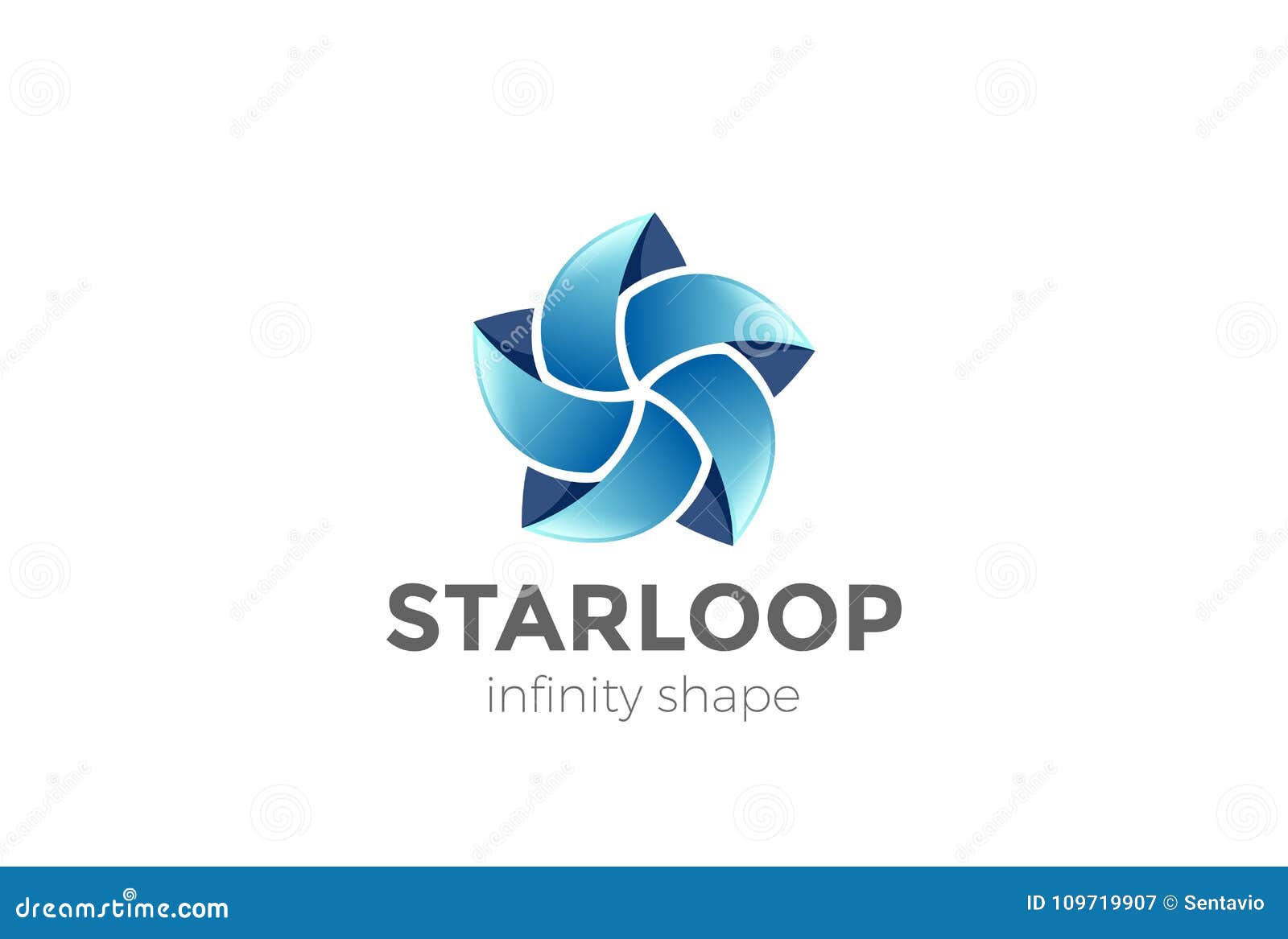 Star Abstract Logo Vector. Infinity Loop Teamwork Stock Vector ...