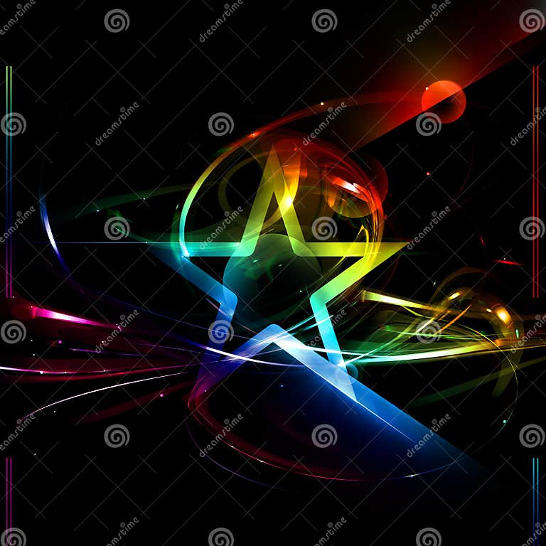 Star, abstract poster stock illustration. Illustration of idea - 6285130