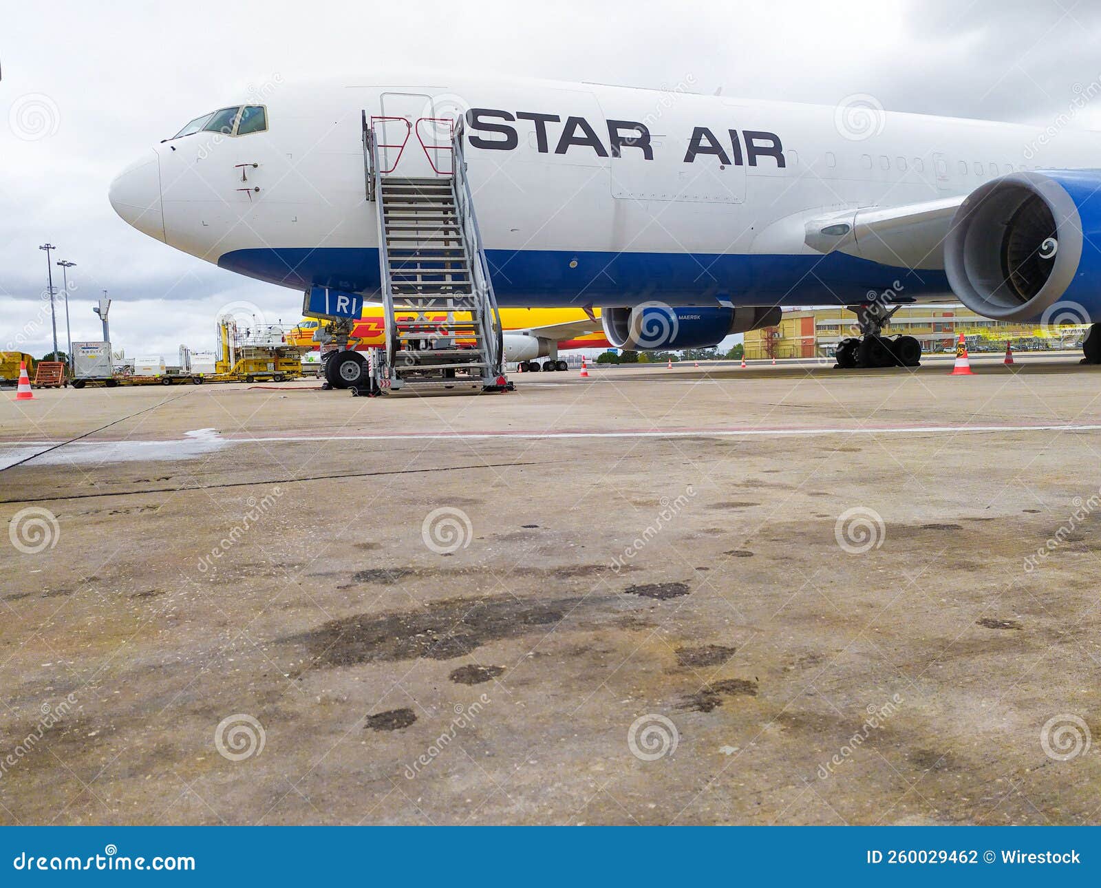 Star Air Plane at the Lisbon Airport Editorial Photography - Image of ...