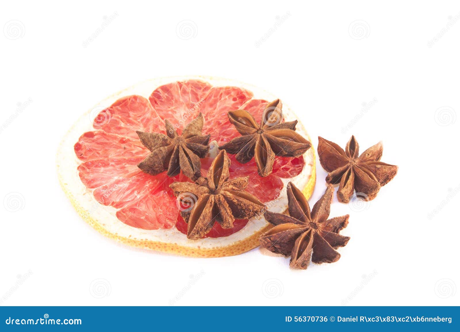 Star Anis on a Blood Grape Fuit Slice Stock Photo - Image of fresh ...
