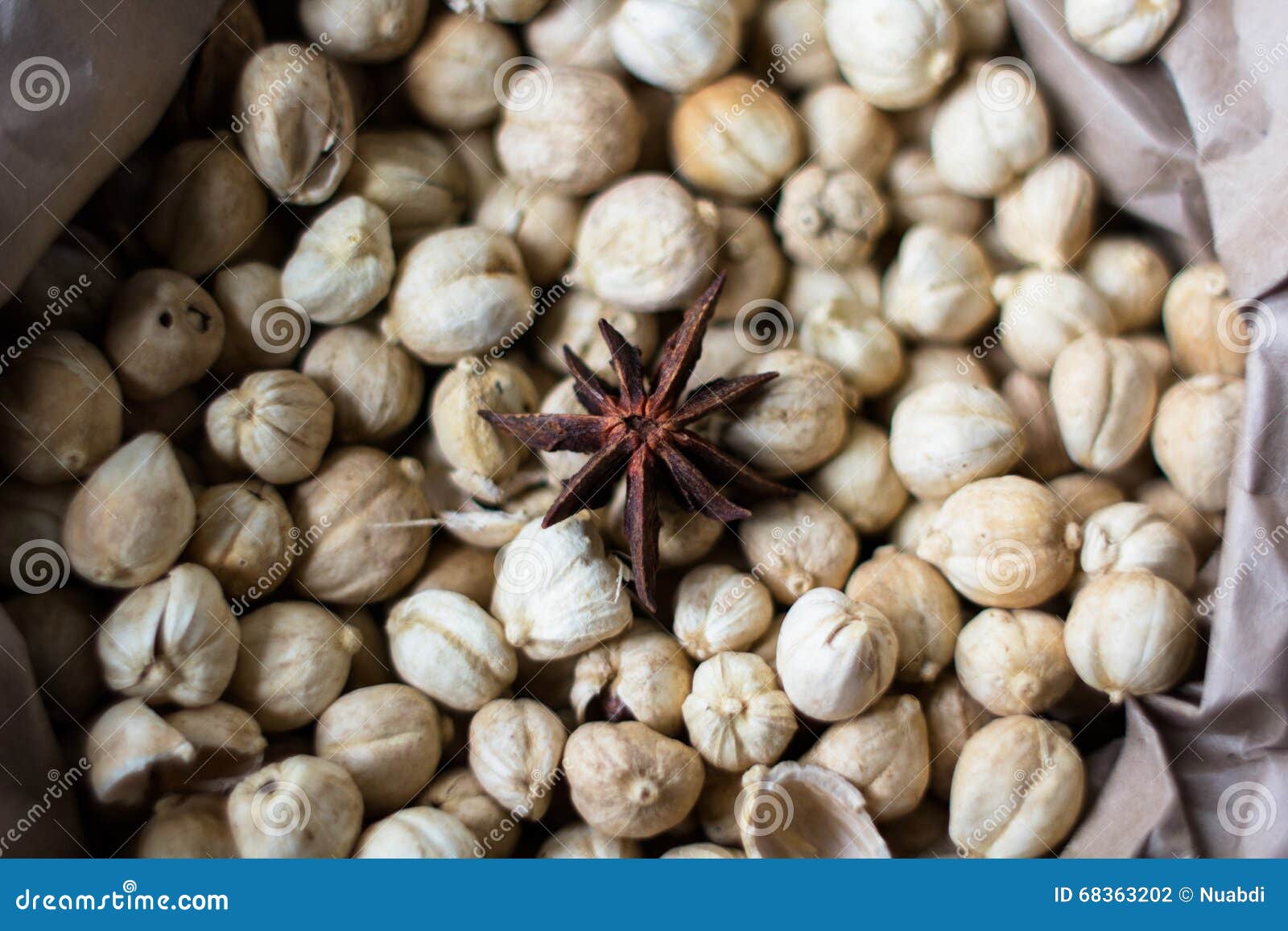 Star-anise with cardamom stock photo. Image of close - 68363202