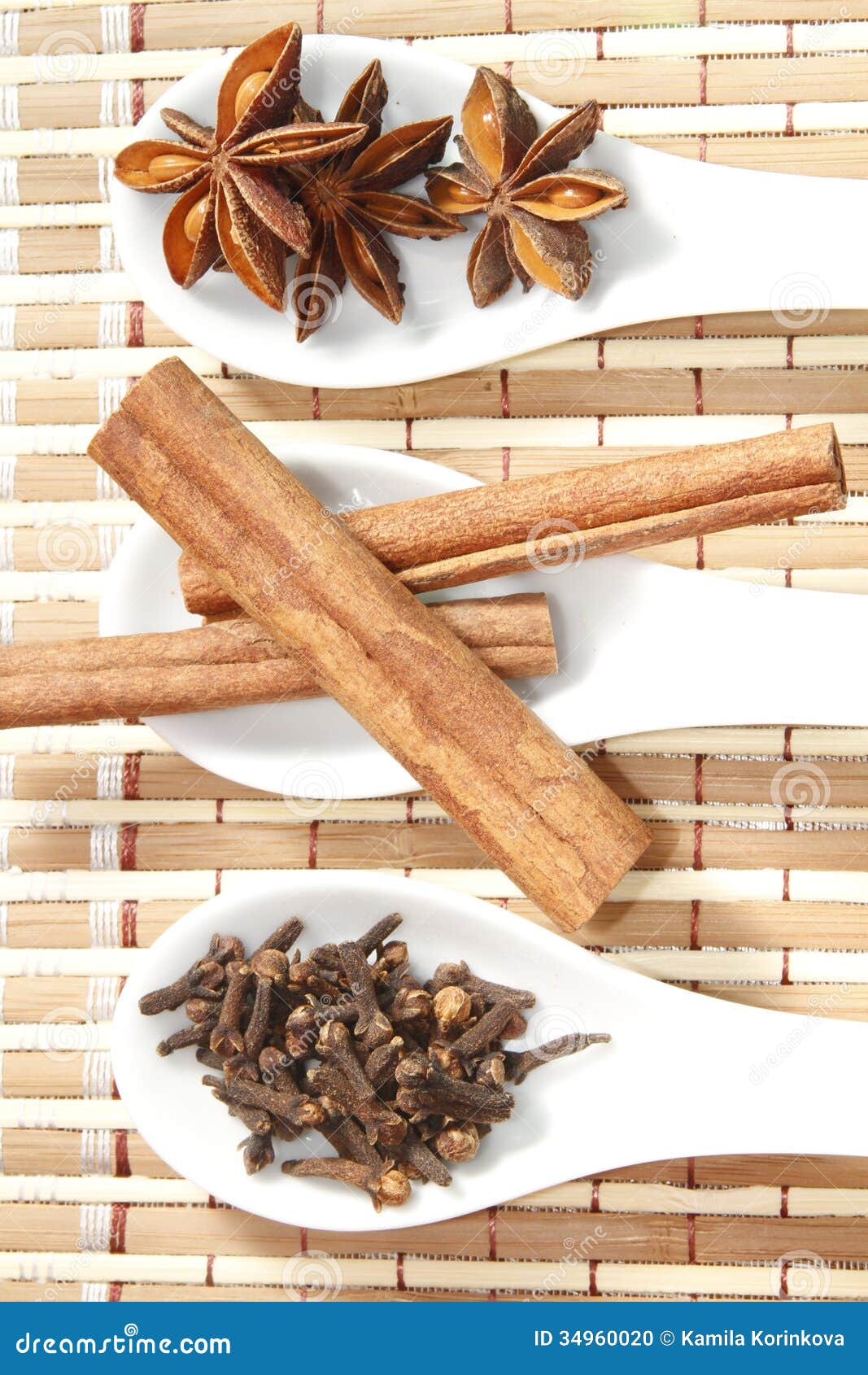 Star Anise with Cinnamon Sticks and Cloves Stock Photo - Image of ...