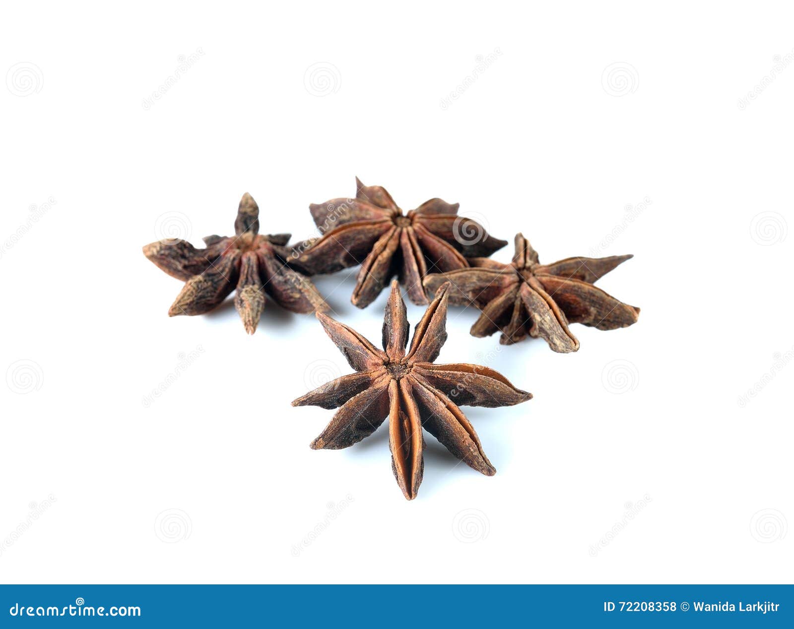 Star Anise Isolated on White Stock Photo - Image of illicium, exotic ...