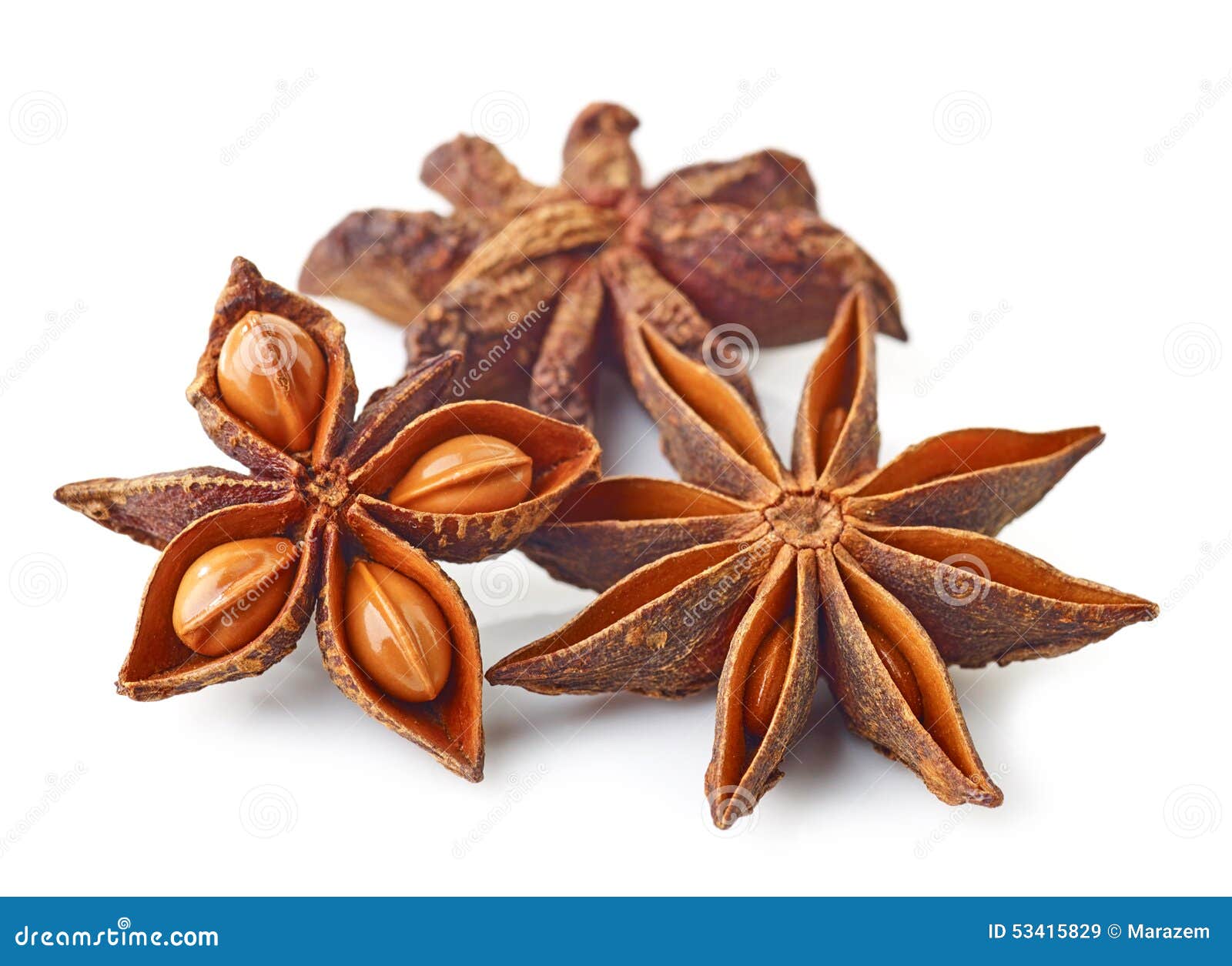 Star anise spice on white stock image. Image of chinese - 53415829