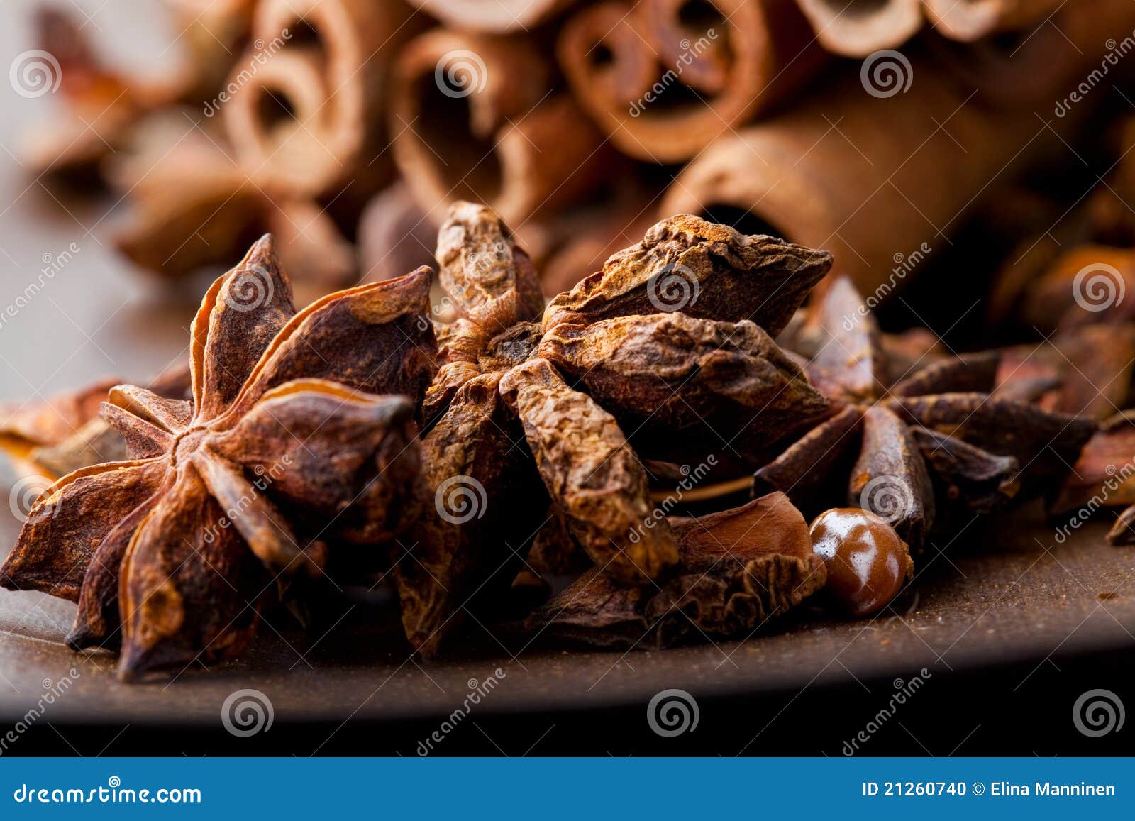 Star Aniseed and Cinnamon Sticks Stock Photo - Image of aroma, food ...