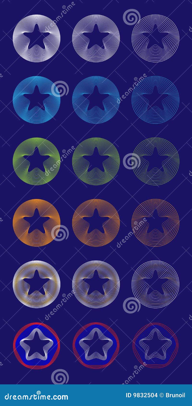 Star Approval Seals stock vector. Illustration of approve - 9832504