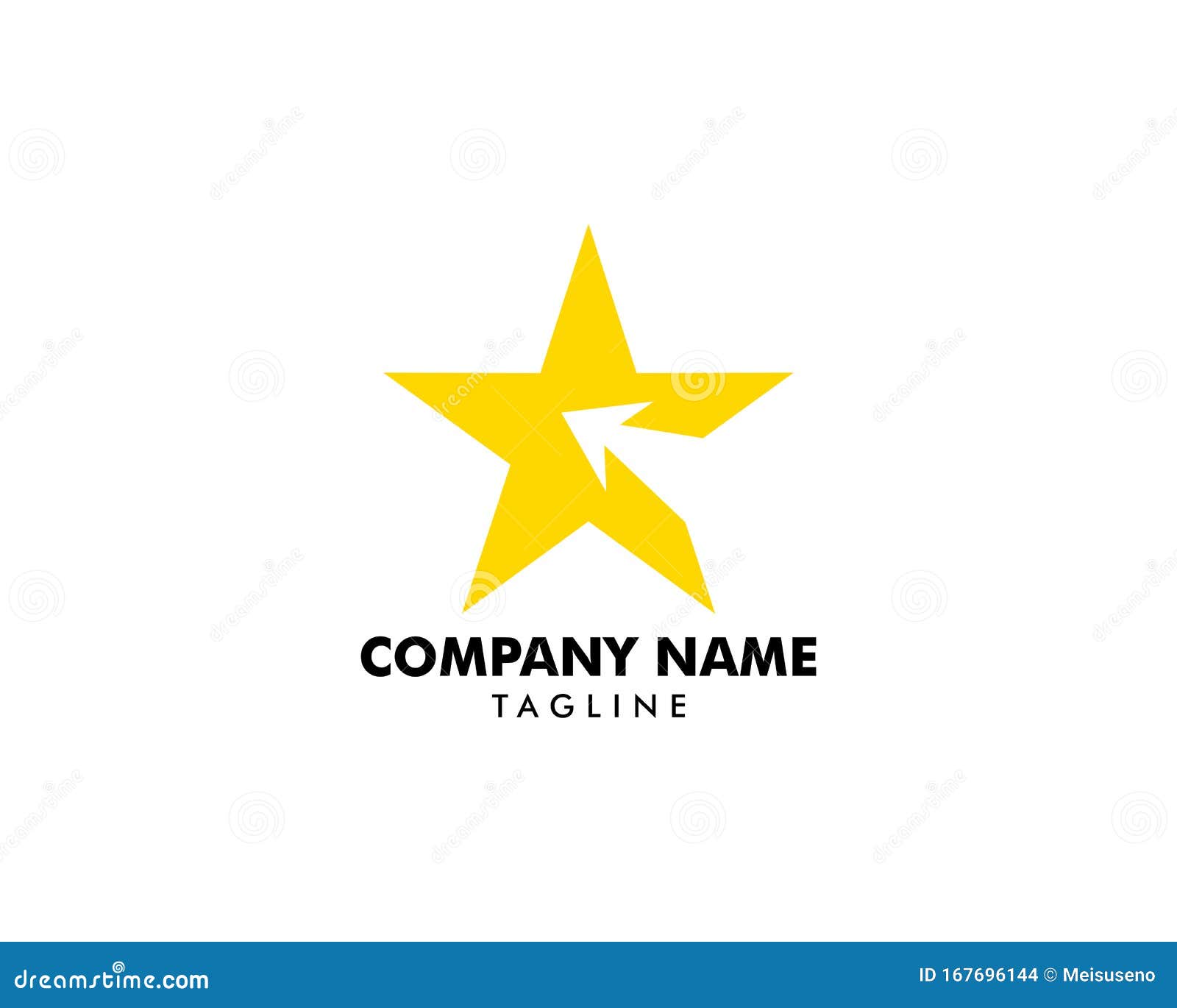 Star Arrow Logo Design Vector Template Stock Vector - Illustration of ...
