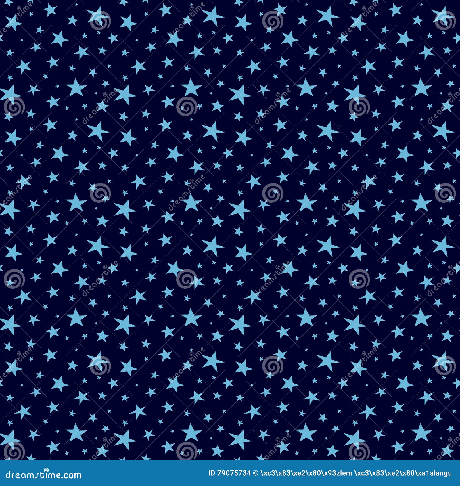 Seamless Star Pattern and Background Vector Illustration Stock Vector ...