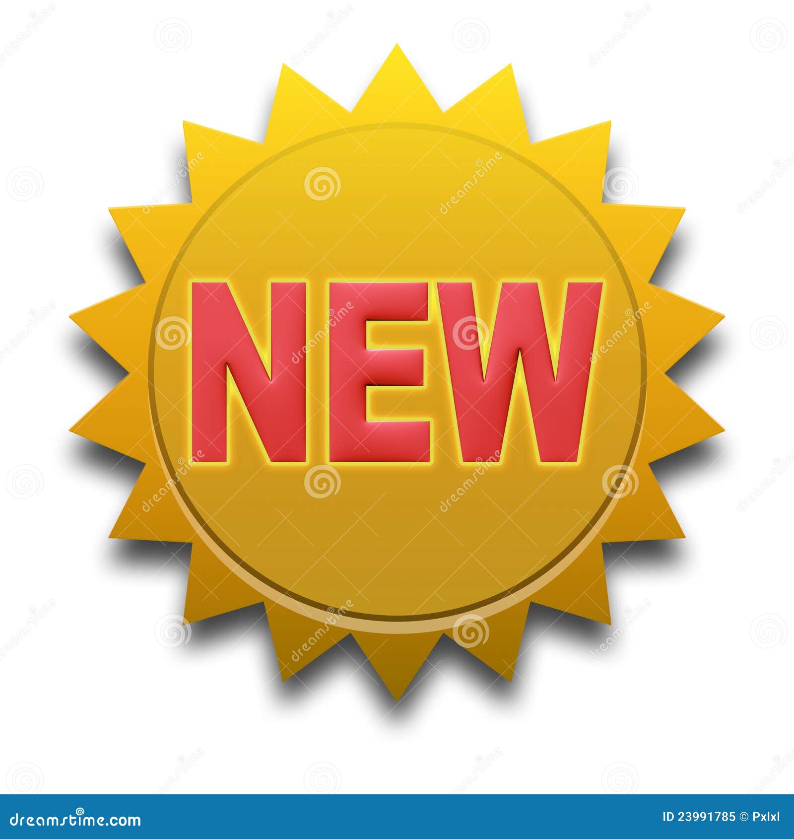 Star badge - New stock illustration. Illustration of color - 23991785