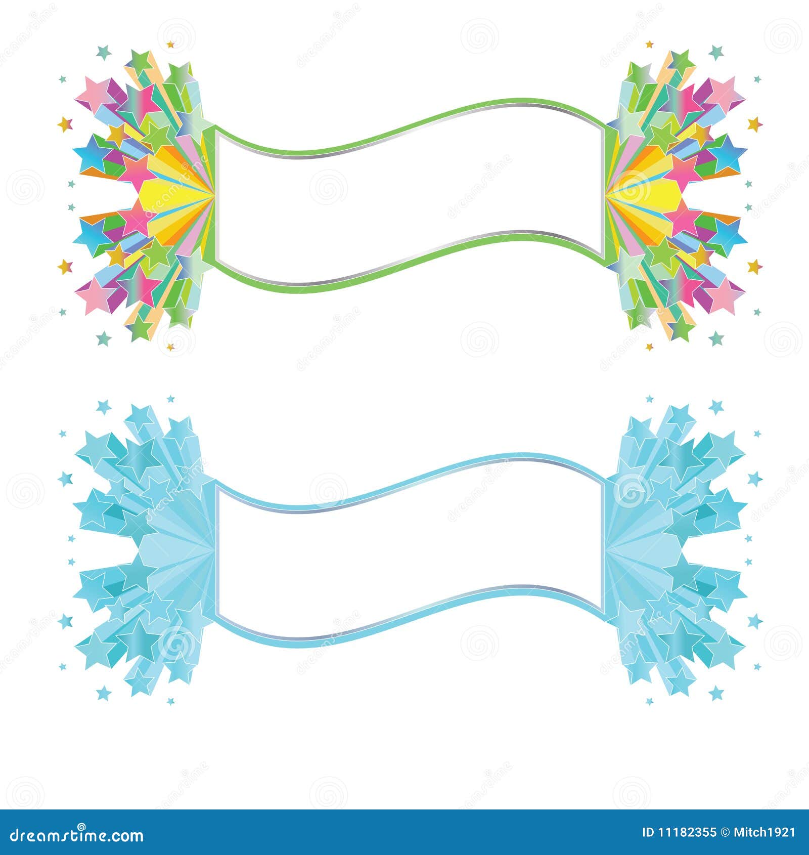 Star Banner Background Design With Glowing Particles Isolated On Dark ...