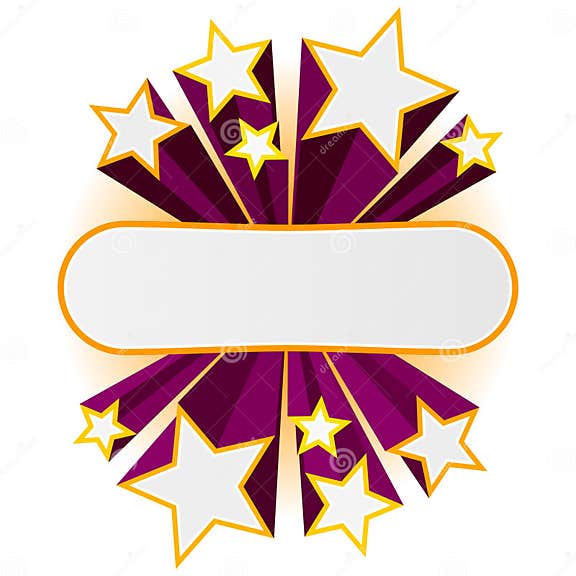 Star banner stock vector. Illustration of design, vector - 7742823