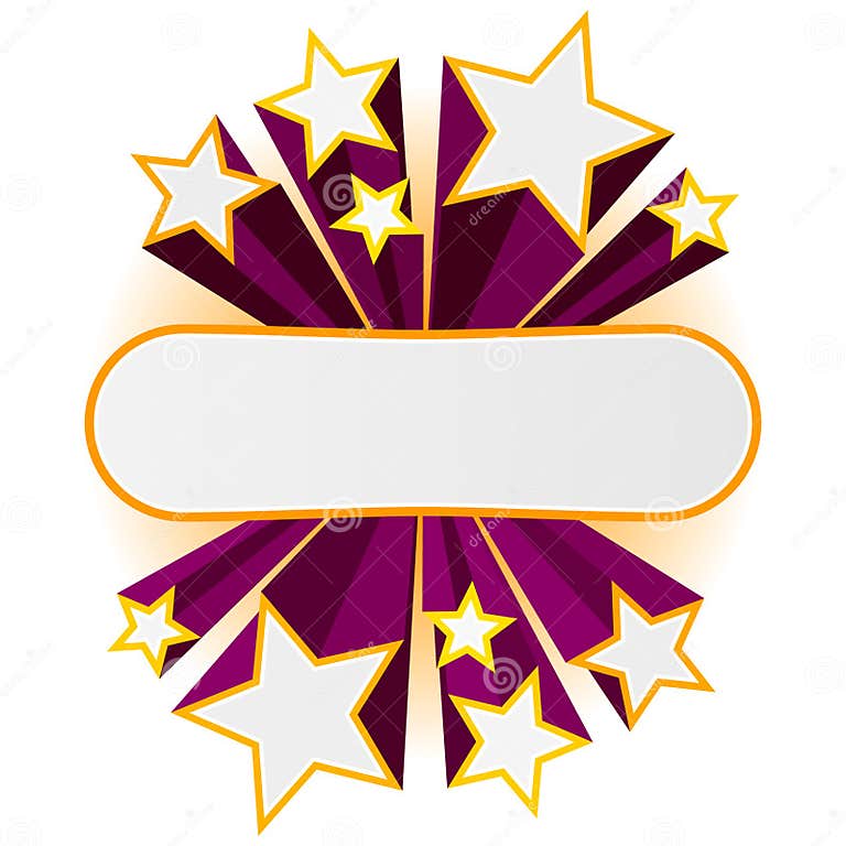 Star banner stock vector. Illustration of design, vector - 7742823