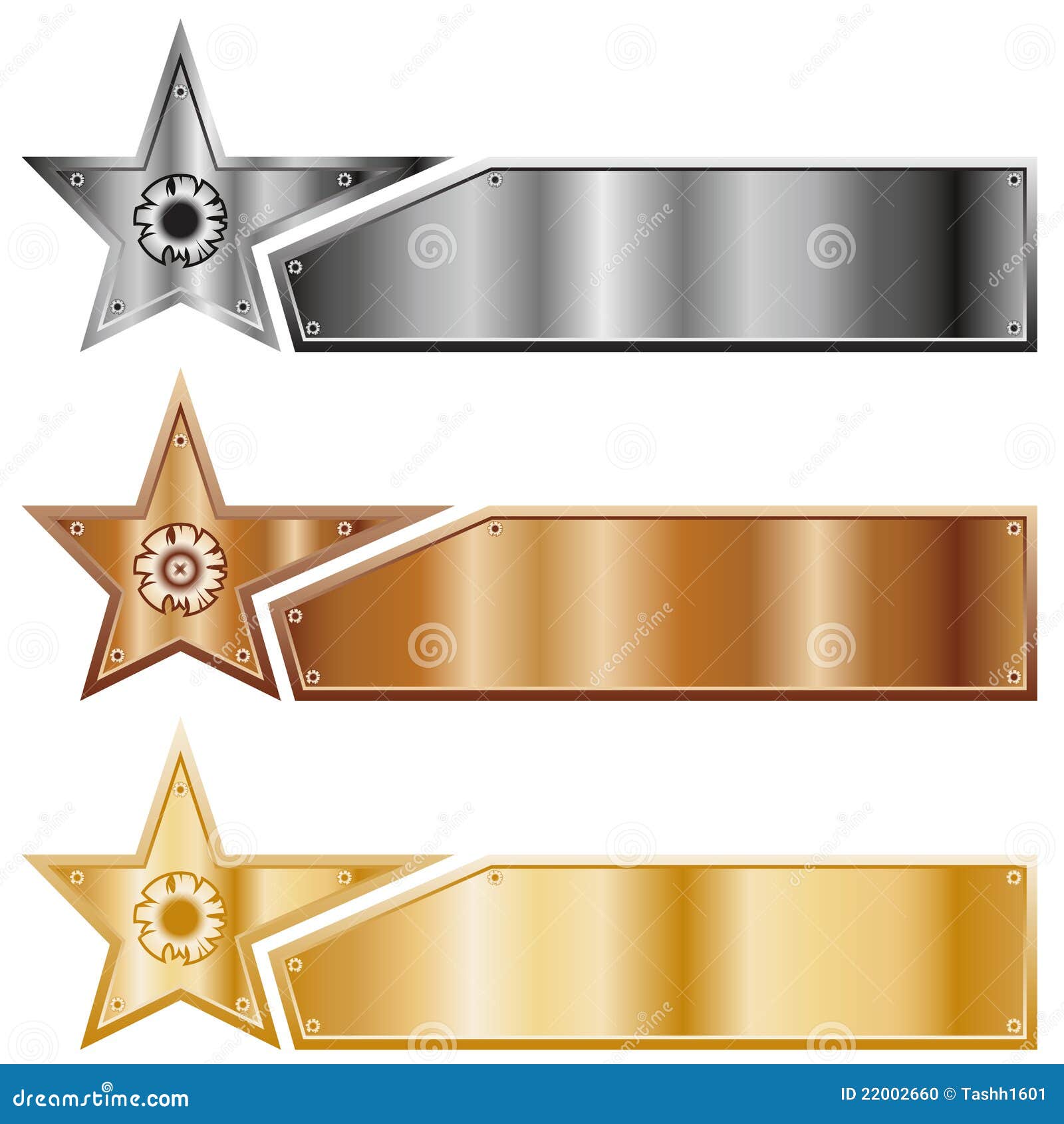 Star banners stock vector. Illustration of insignia, banner - 22002660