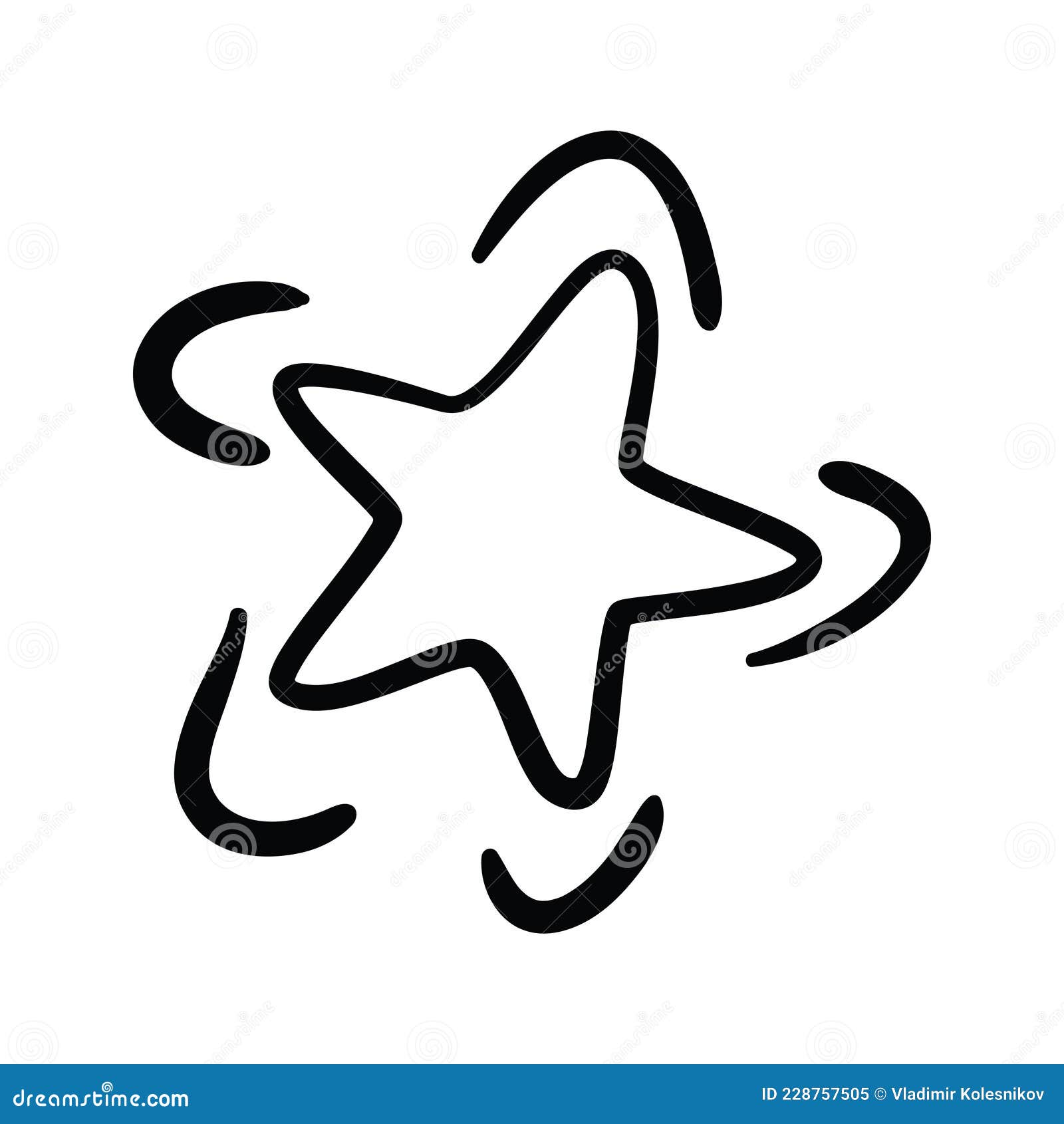 Star or Best Choice Sketch Icon Stock Vector - Illustration of sketch ...