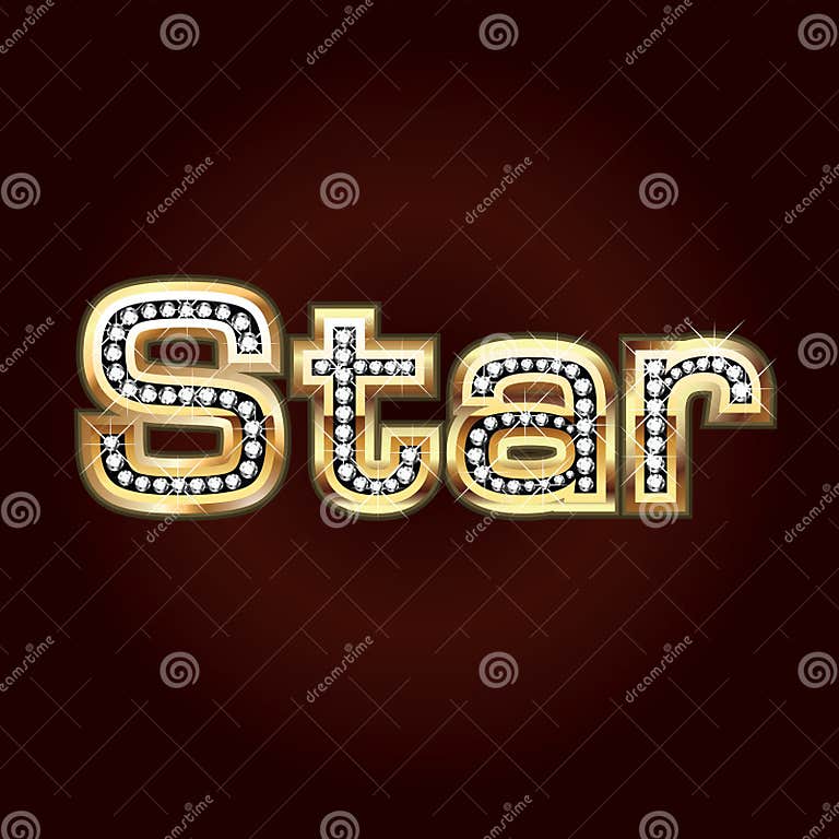 Star bling stock vector. Illustration of idol, beautiful - 14675521