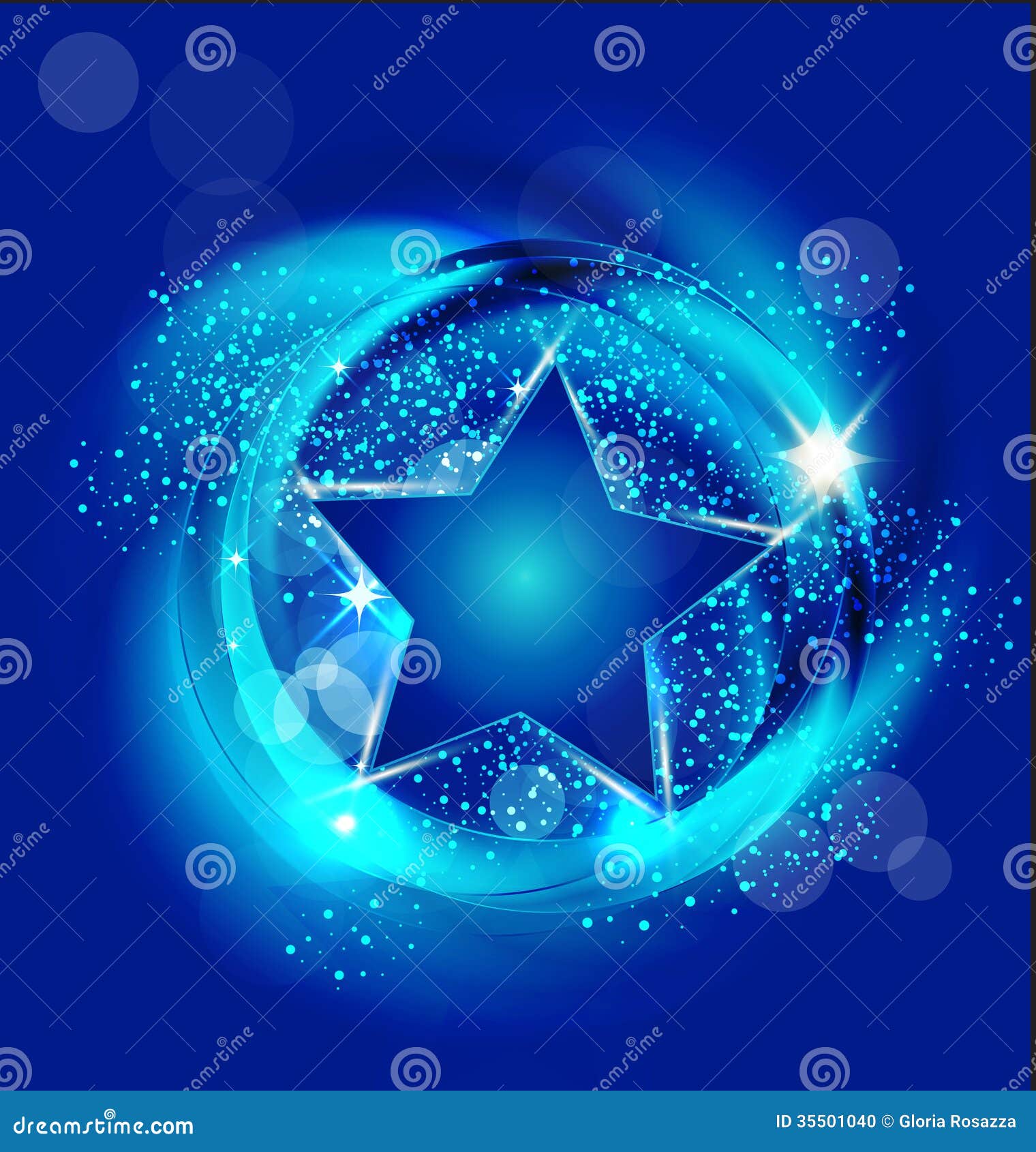 Star Blue Background Vector Stock Illustration - Illustration of ...