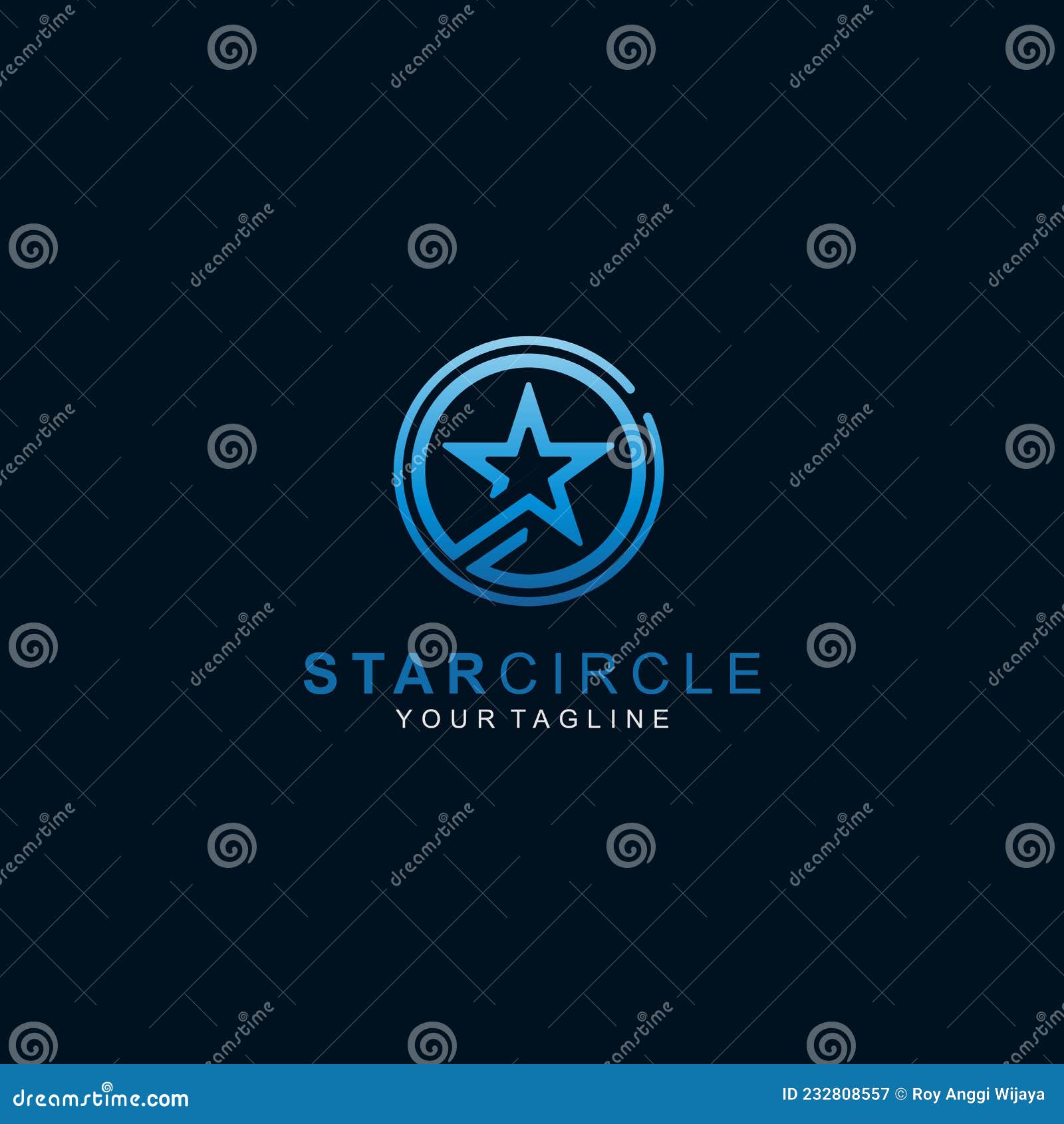 Star Blue Logo Design Template Stock Vector - Illustration of bright ...