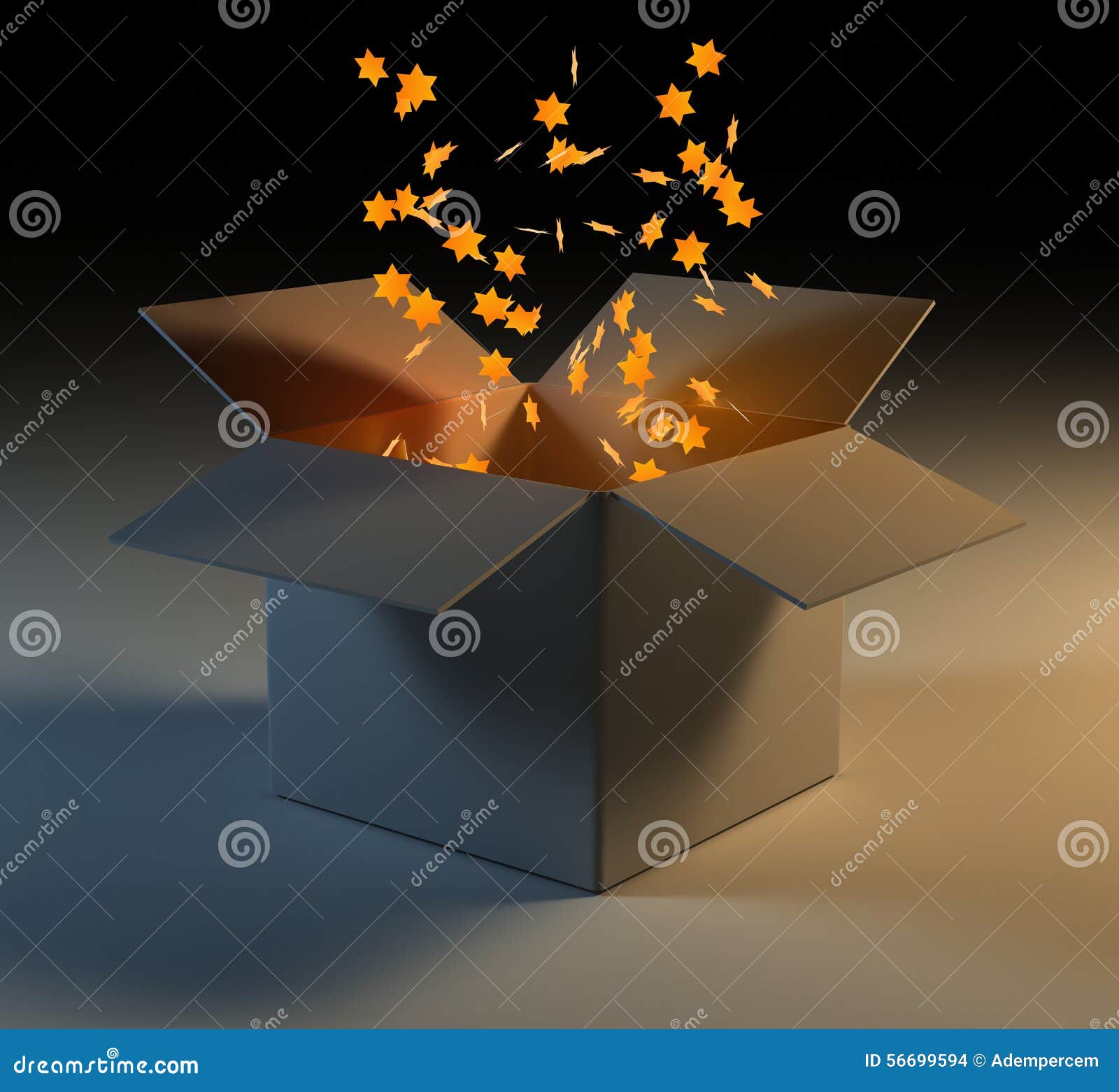 Star in box stock illustration. Illustration of greeting - 56699594