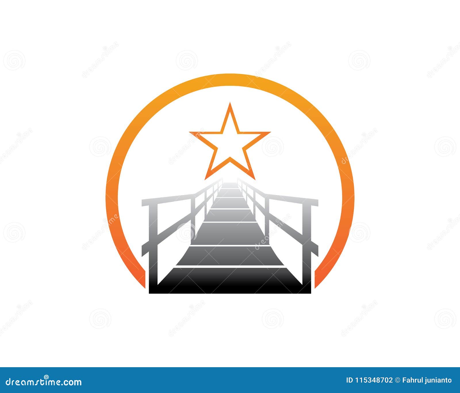 Star Bridge logo template stock vector. Illustration of abstract ...