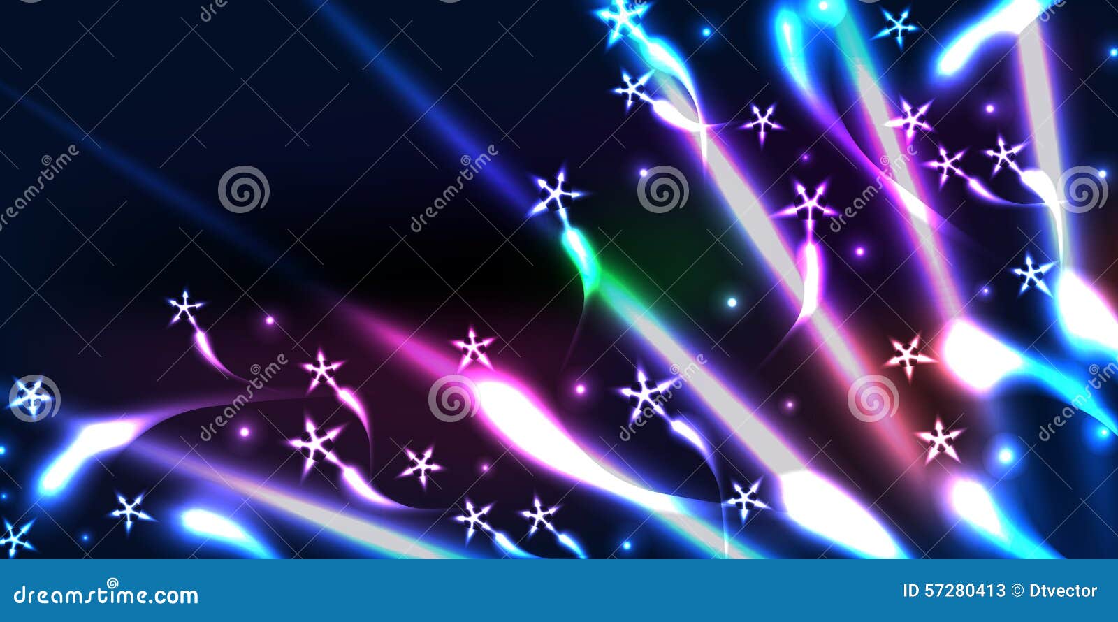 Star Bring Color Effect Banner RGB Stock Vector - Illustration of ...