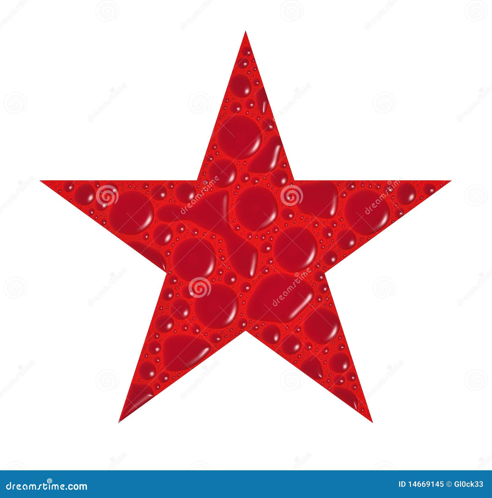 Star with bubbles stock illustration. Illustration of artwork - 14669145