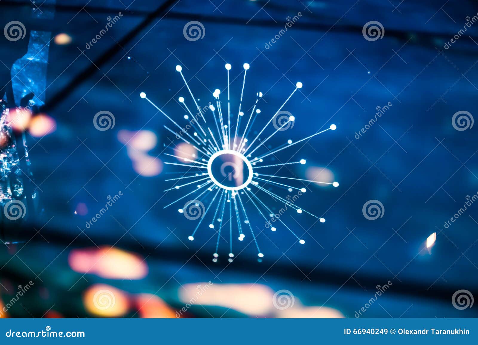 Star Burn Electronic Reflection with Symbol Stock Image - Image of ...