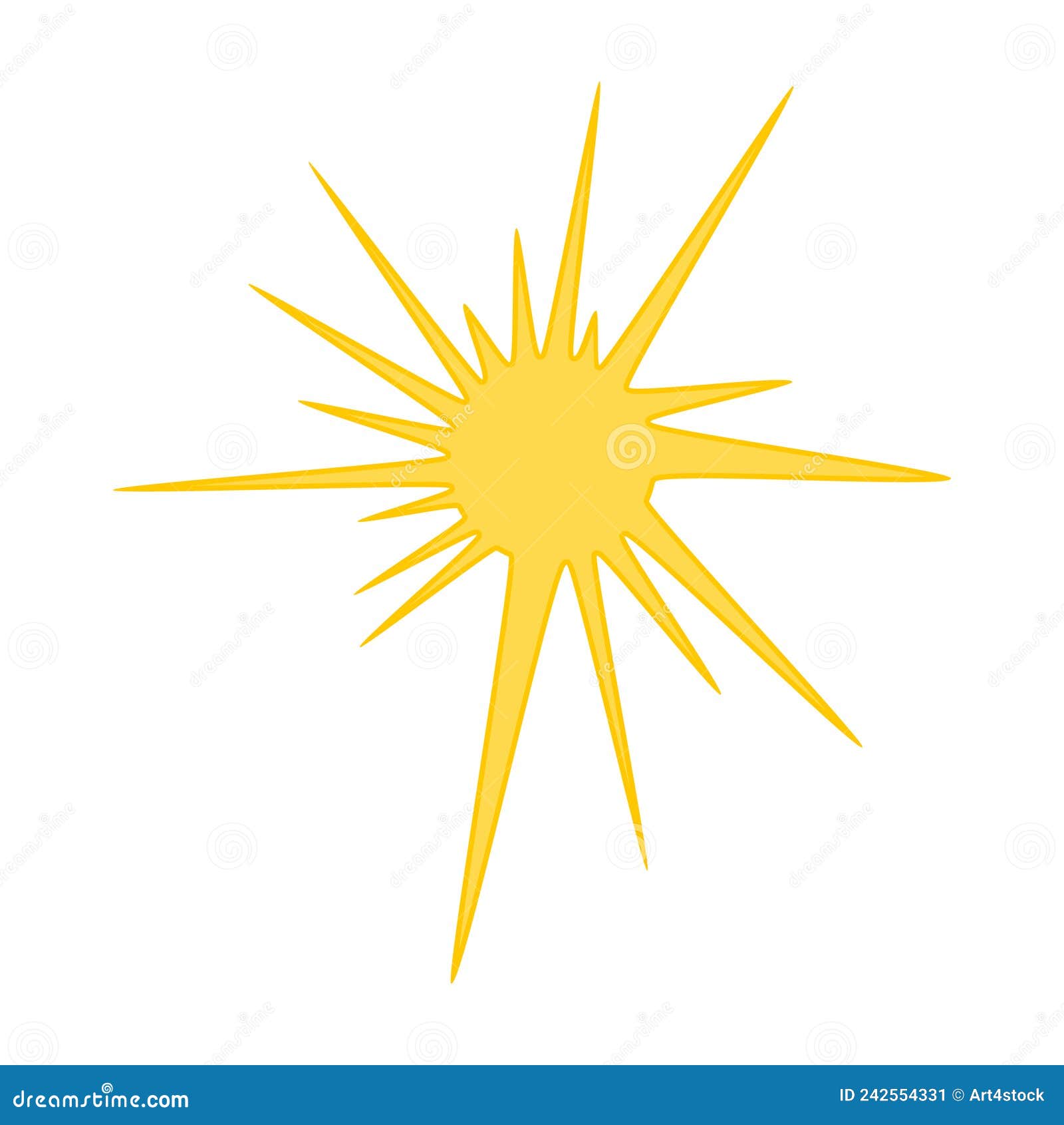 Star Burst Explosion Icon of Sun Rays Stock Vector - Illustration of ...