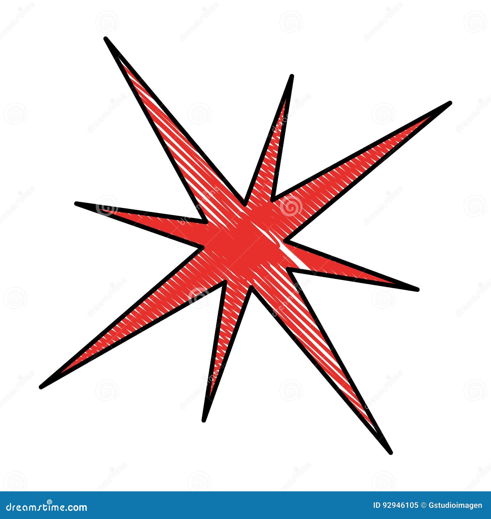 Star burst isolated icon stock vector. Illustration of luminosity ...
