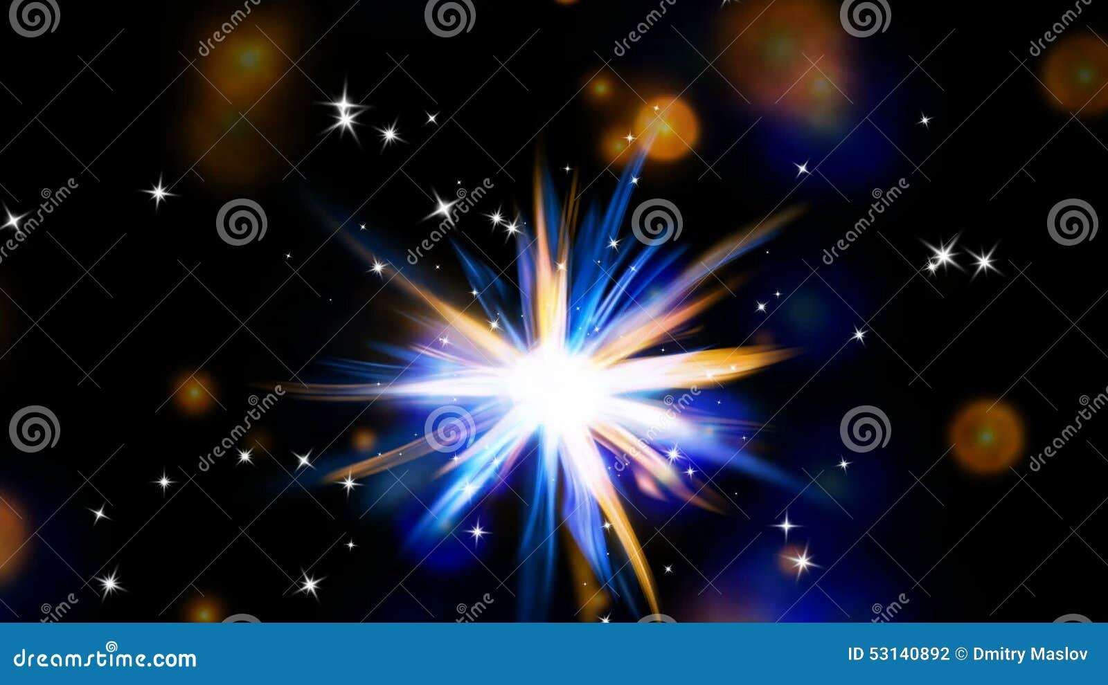 Star Burst stock footage. Video of night, animation, atom - 53140892