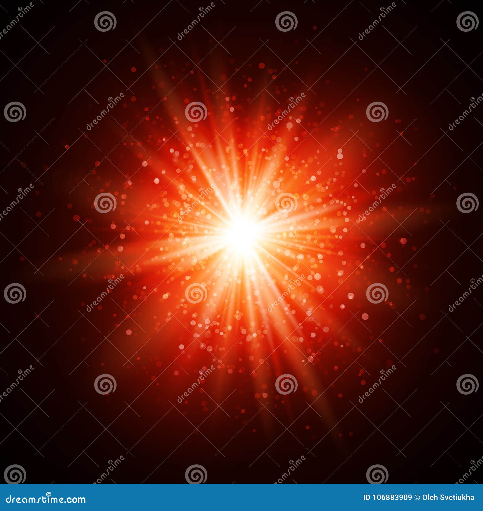 Star Burst with Sparkles. Light Effect Stock Vector - Illustration of ...
