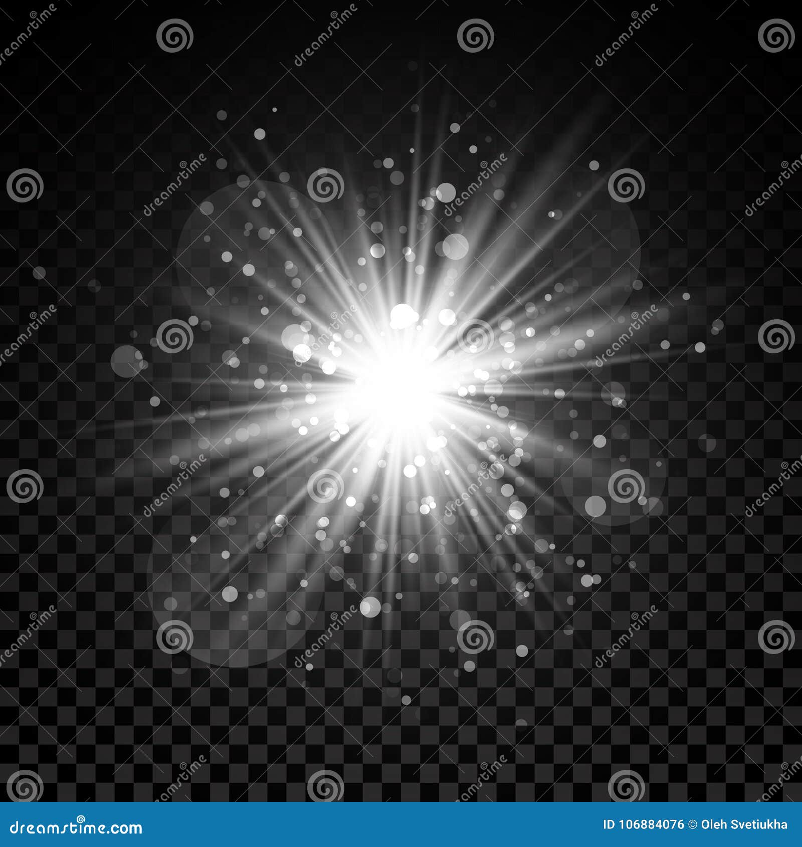 Star Burst with Sparkles. Light Effect Stock Vector - Illustration of ...