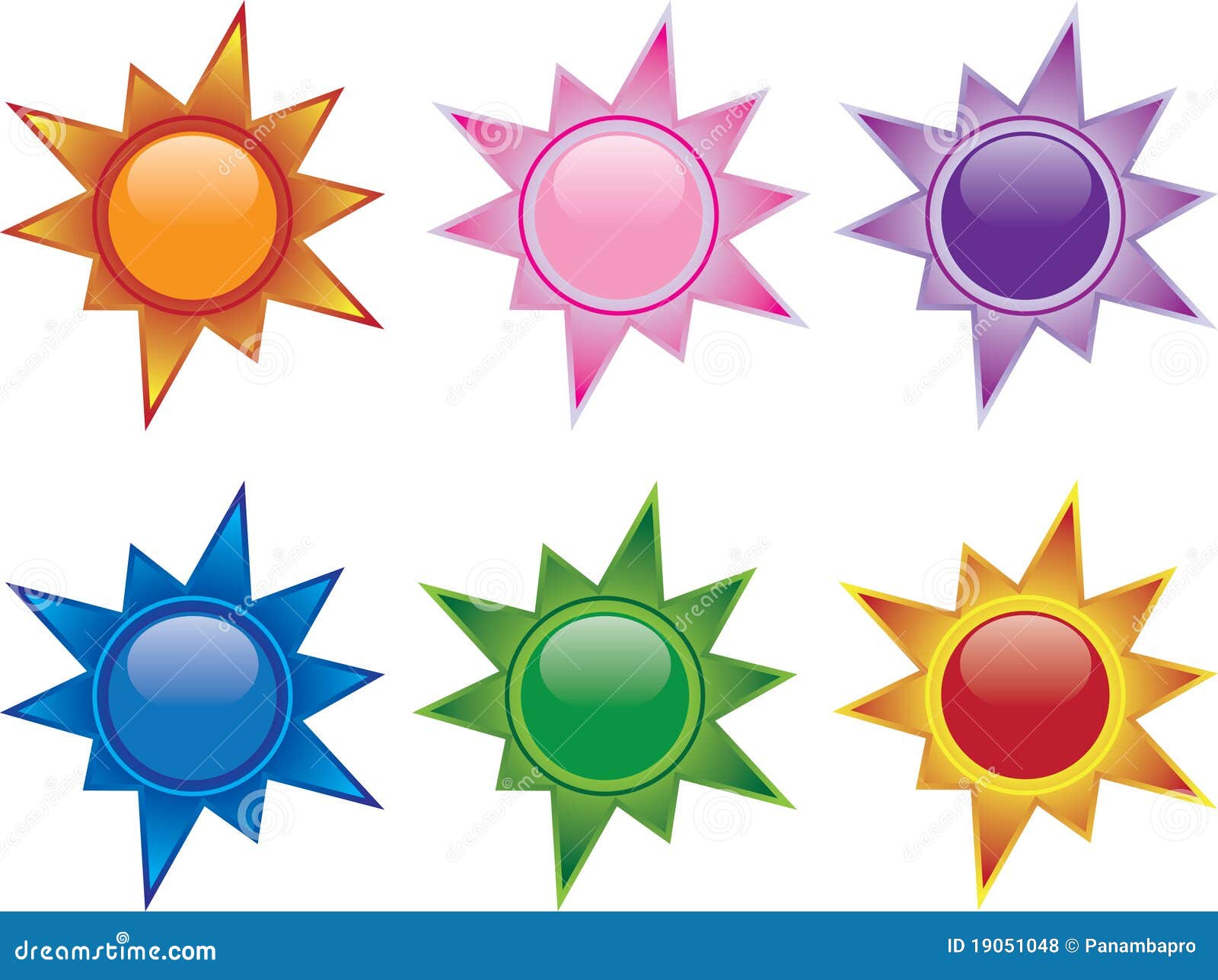 Star button stock vector. Illustration of purple, icon - 19051048