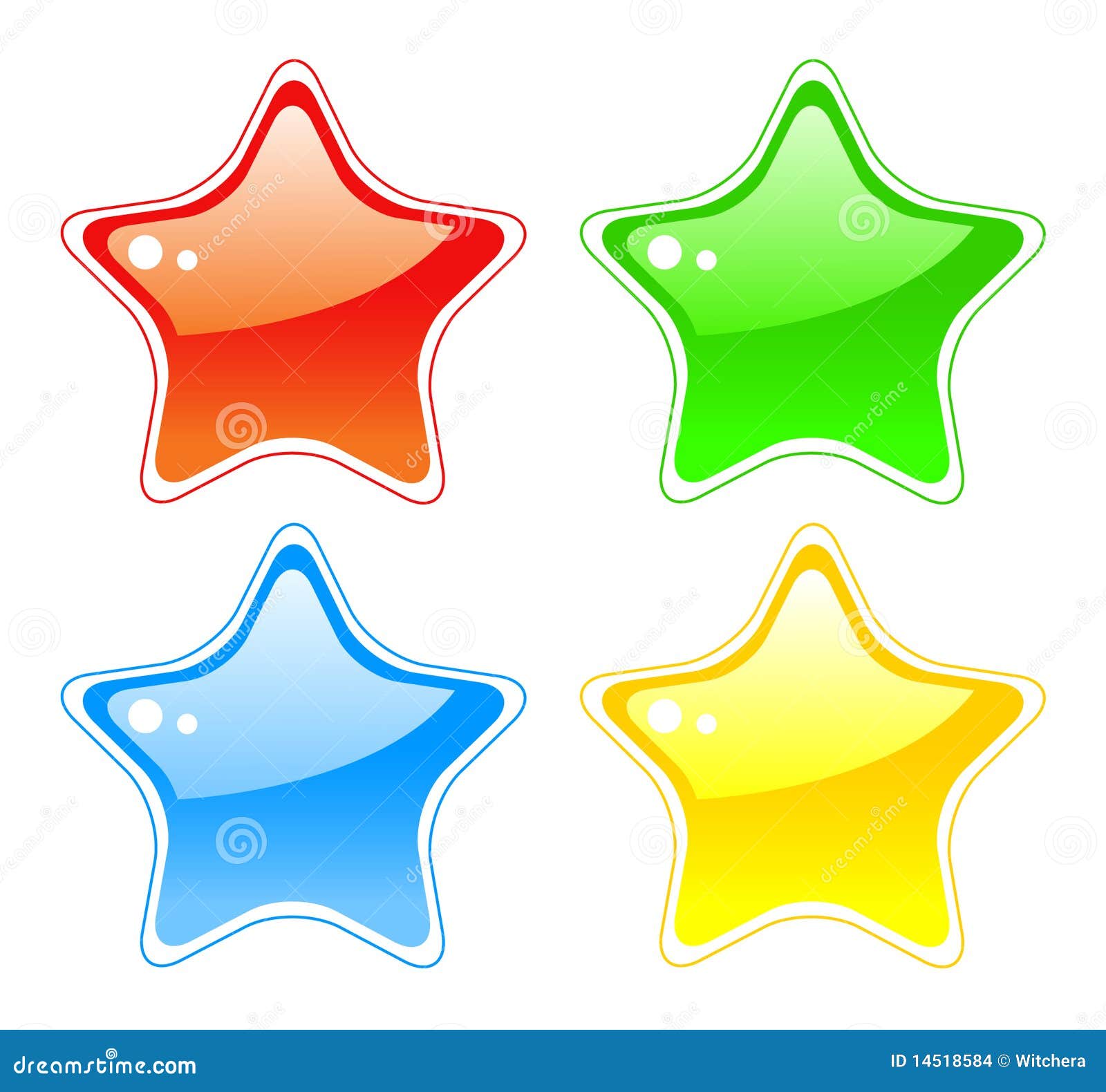 Star buttons stock illustration. Illustration of glossy - 14518584