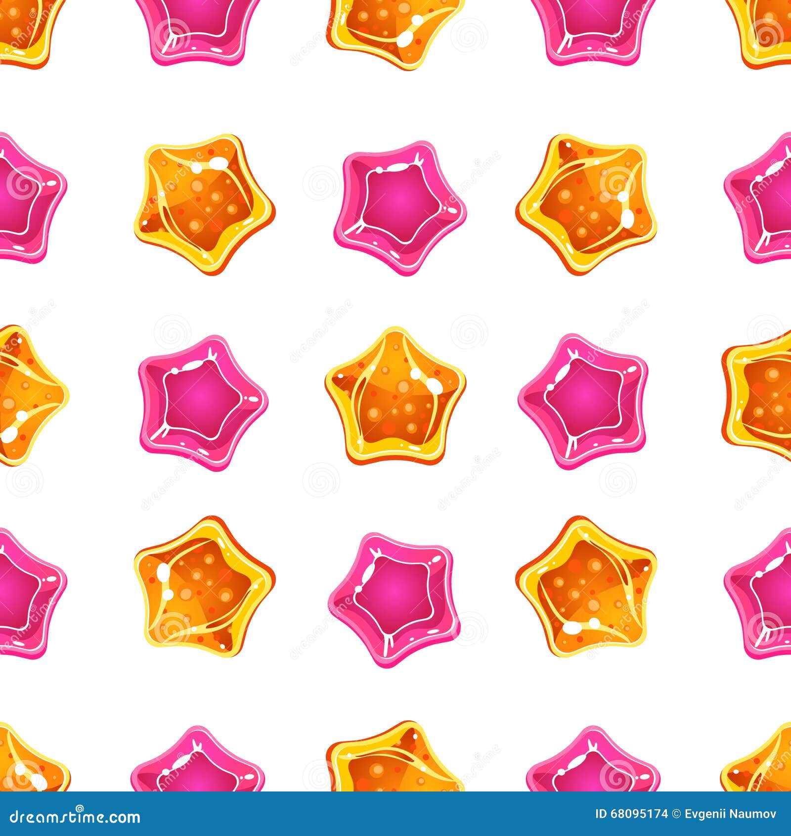 Star Candy Pattern. Vector Illustration Stock Vector - Illustration of ...