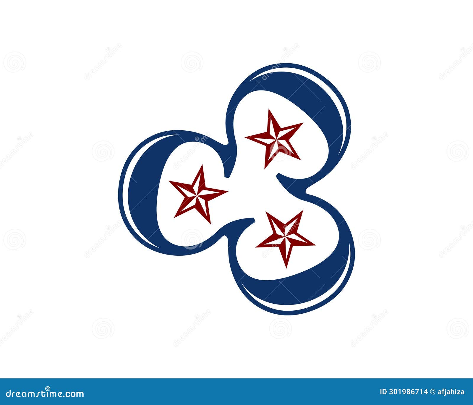 Star Captain Ccc Logo Template Stock Illustration - Illustration of ...