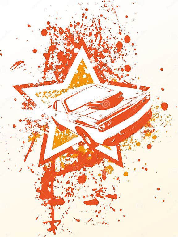 Star Car stock vector. Illustration of alloy, competition - 4276115