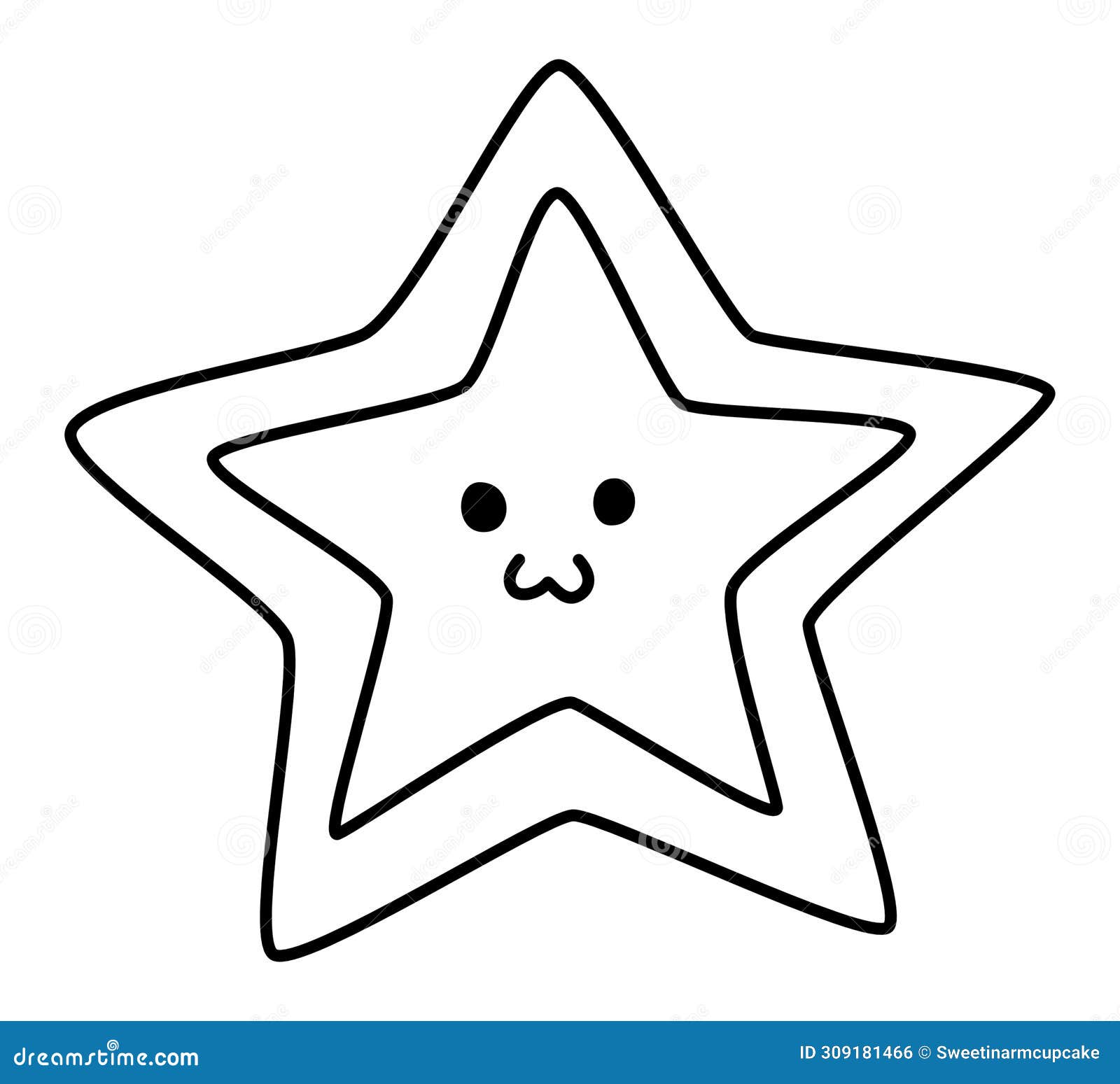 Star - Cartoon Doodle Style Stock Vector - Illustration of smile ...