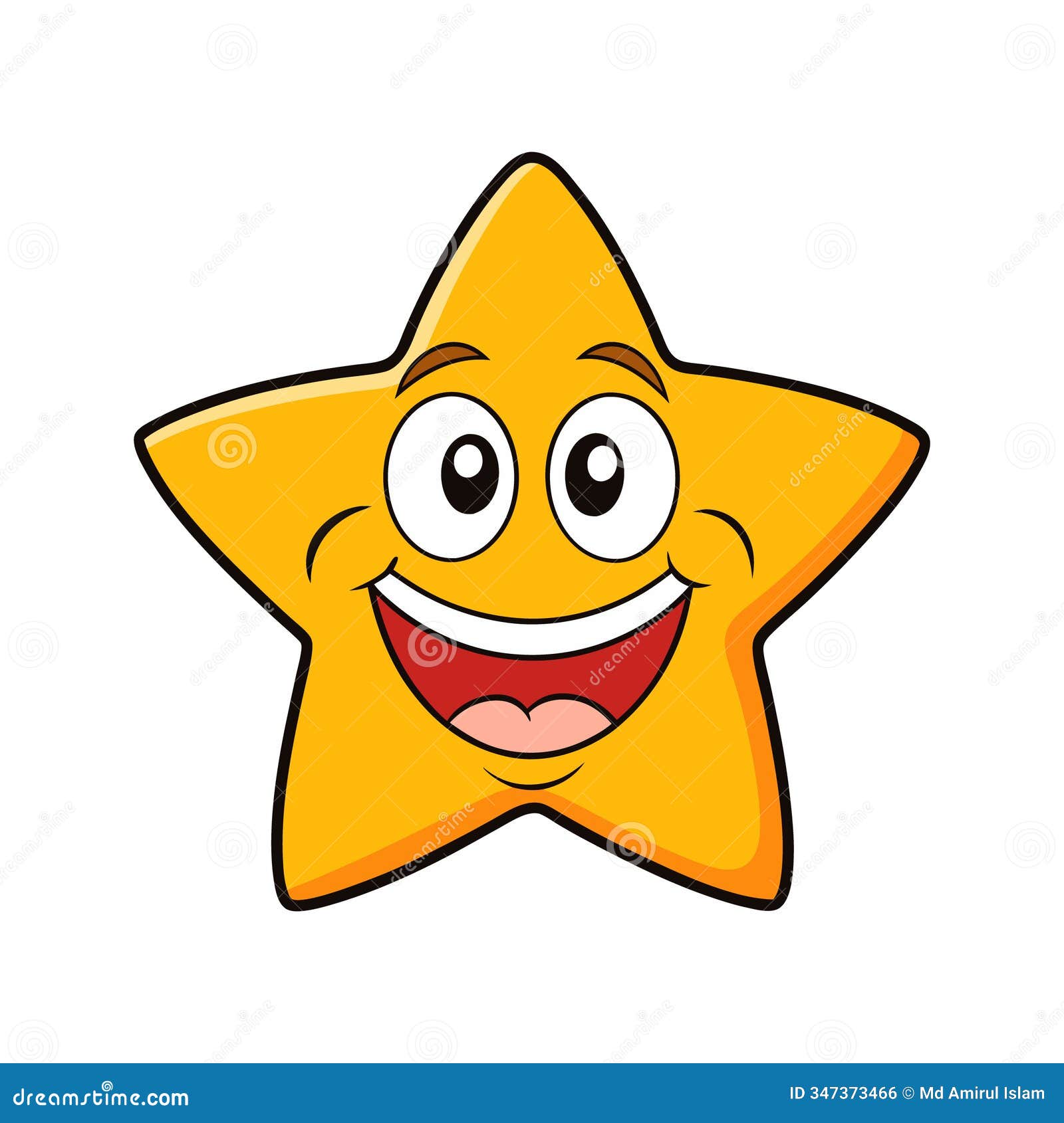 Star funny cartoon picture stock illustration. Illustration of ...