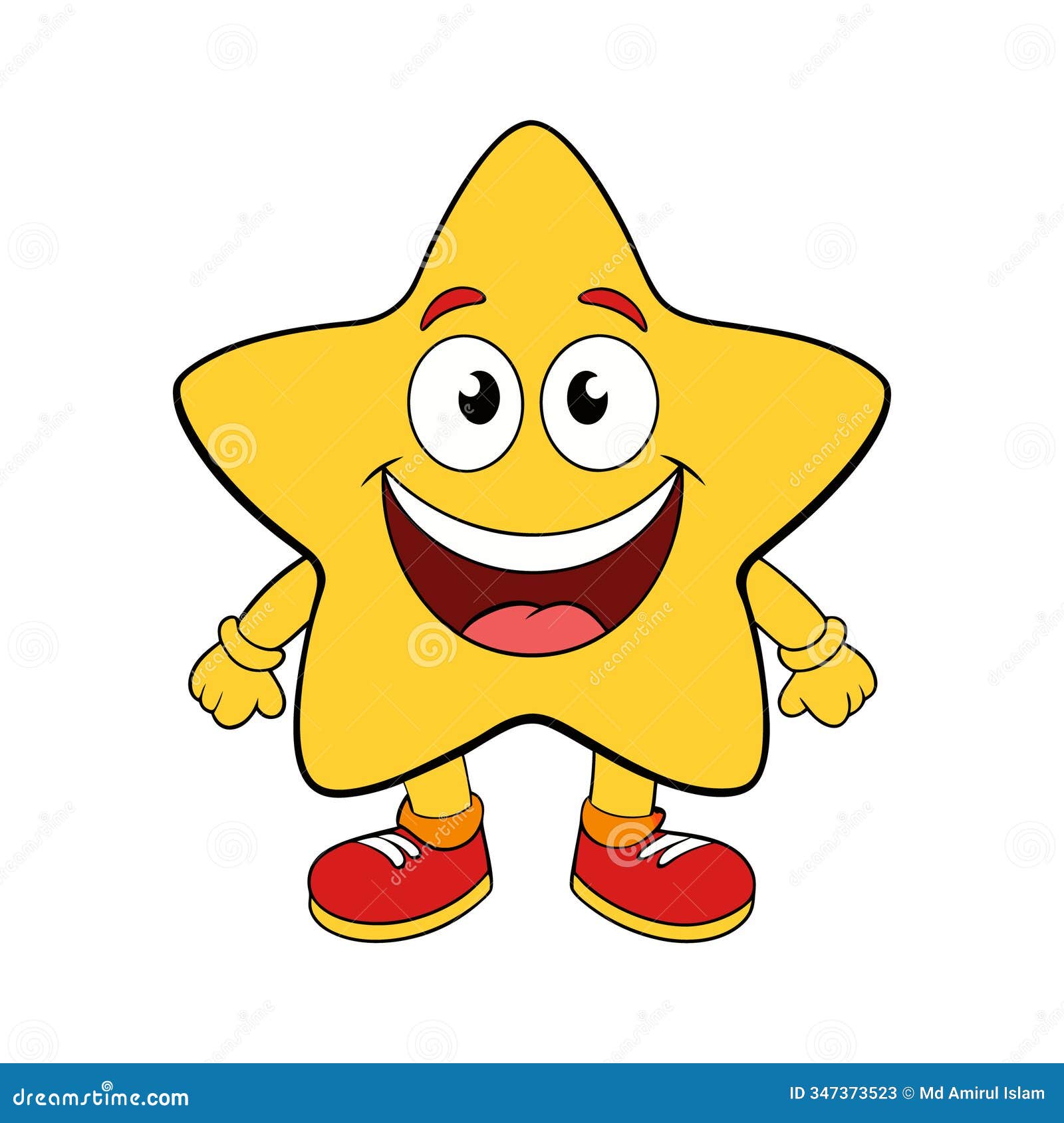Star funny cartoon picture stock illustration. Illustration of star ...