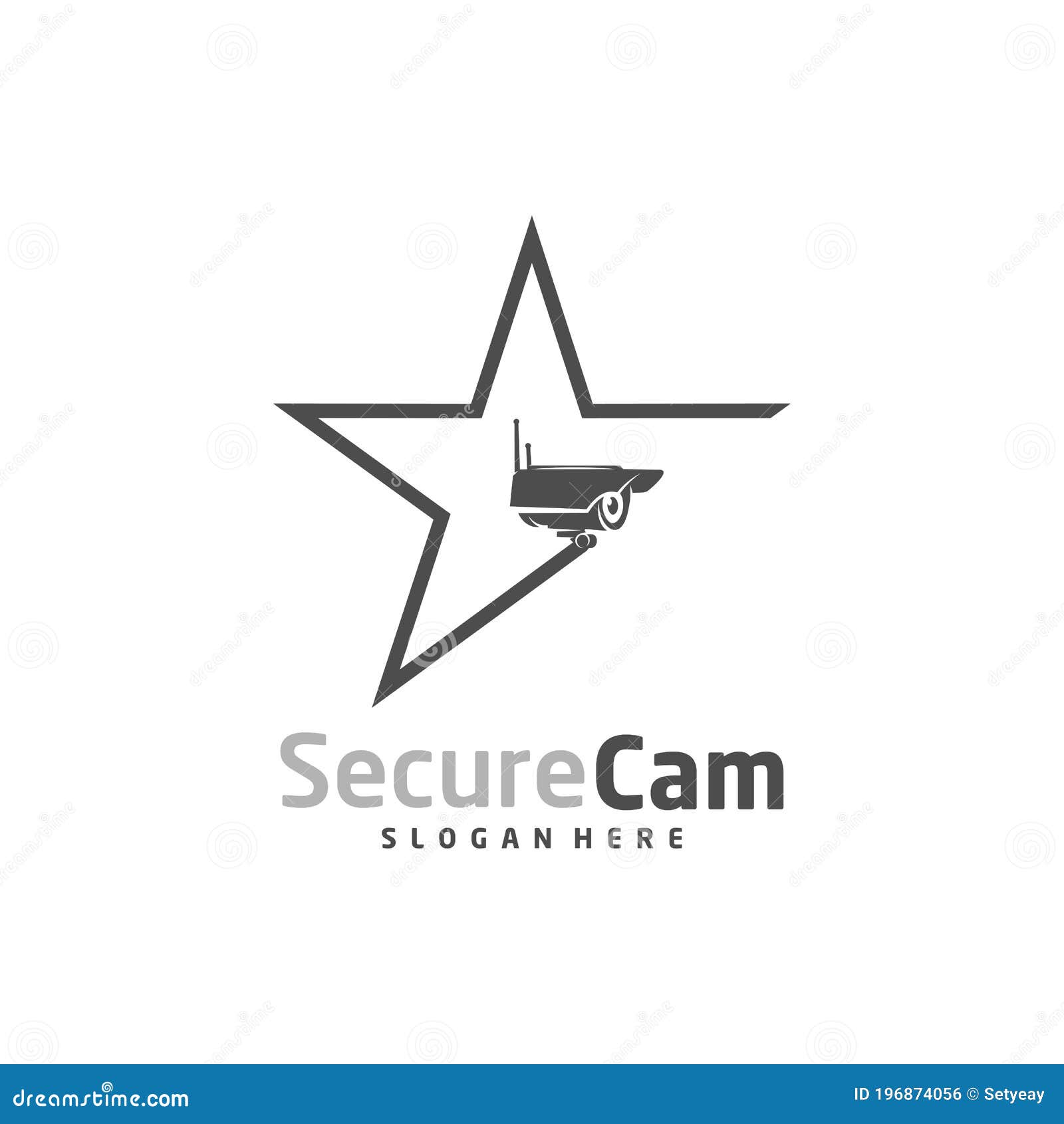 Star CCTV Camera Logo Design Vector Template, Concept Symbol Icon Stock ...