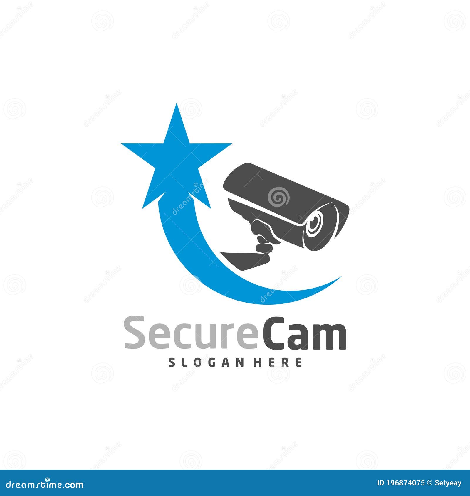 Star CCTV Camera Logo Design Vector Template, Concept Symbol Icon Stock ...