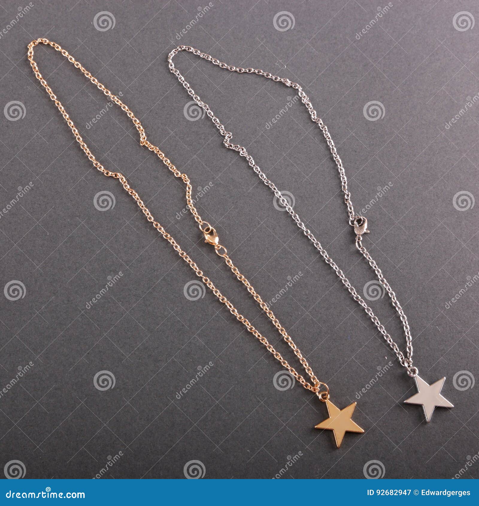 Star chain stock image. Image of clasp, object, link - 92682947