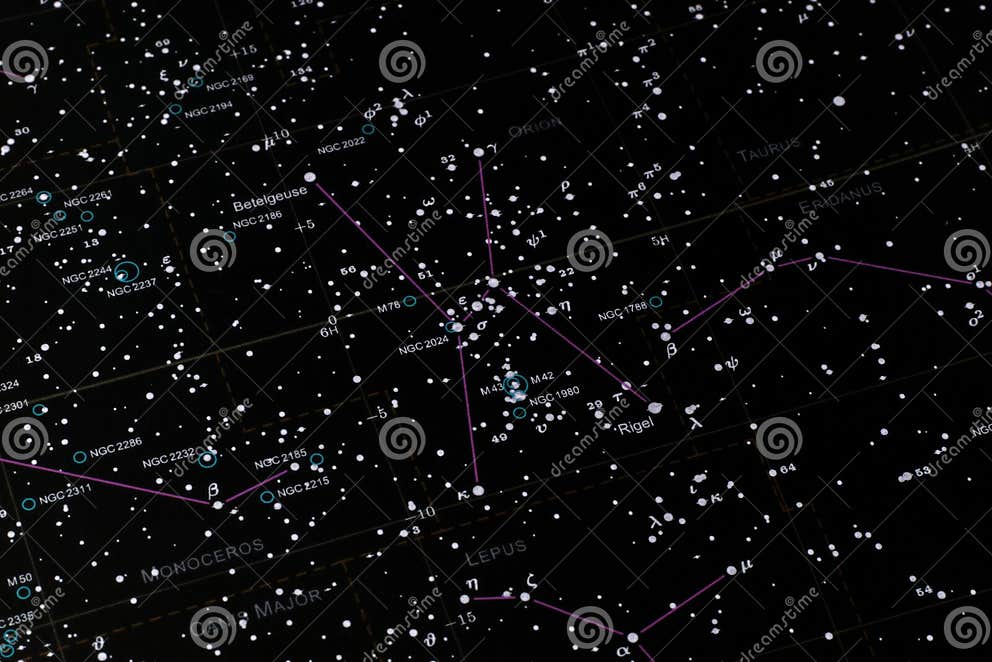 Star Chart stock photo. Image of stars, constellation - 10131098