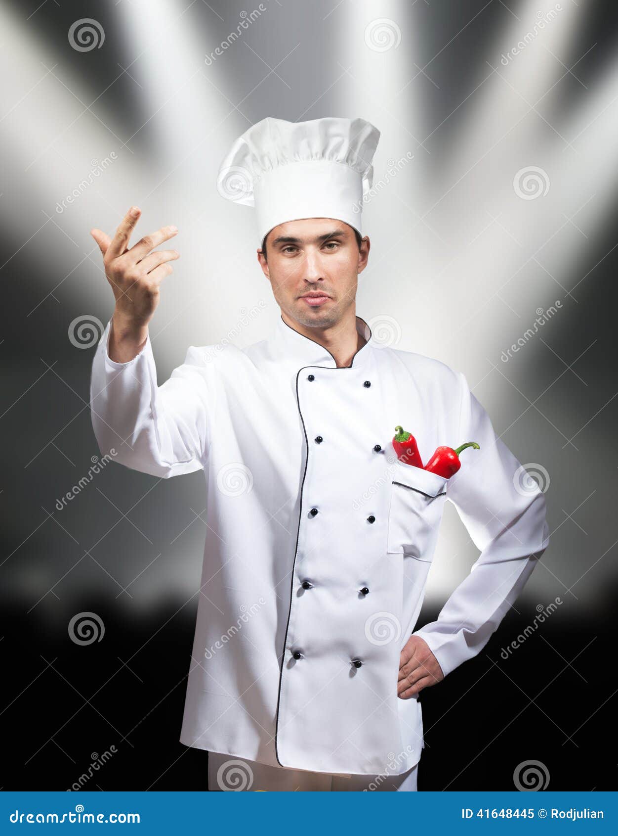 Star chef stock image. Image of cooker, preparing, people - 41648445