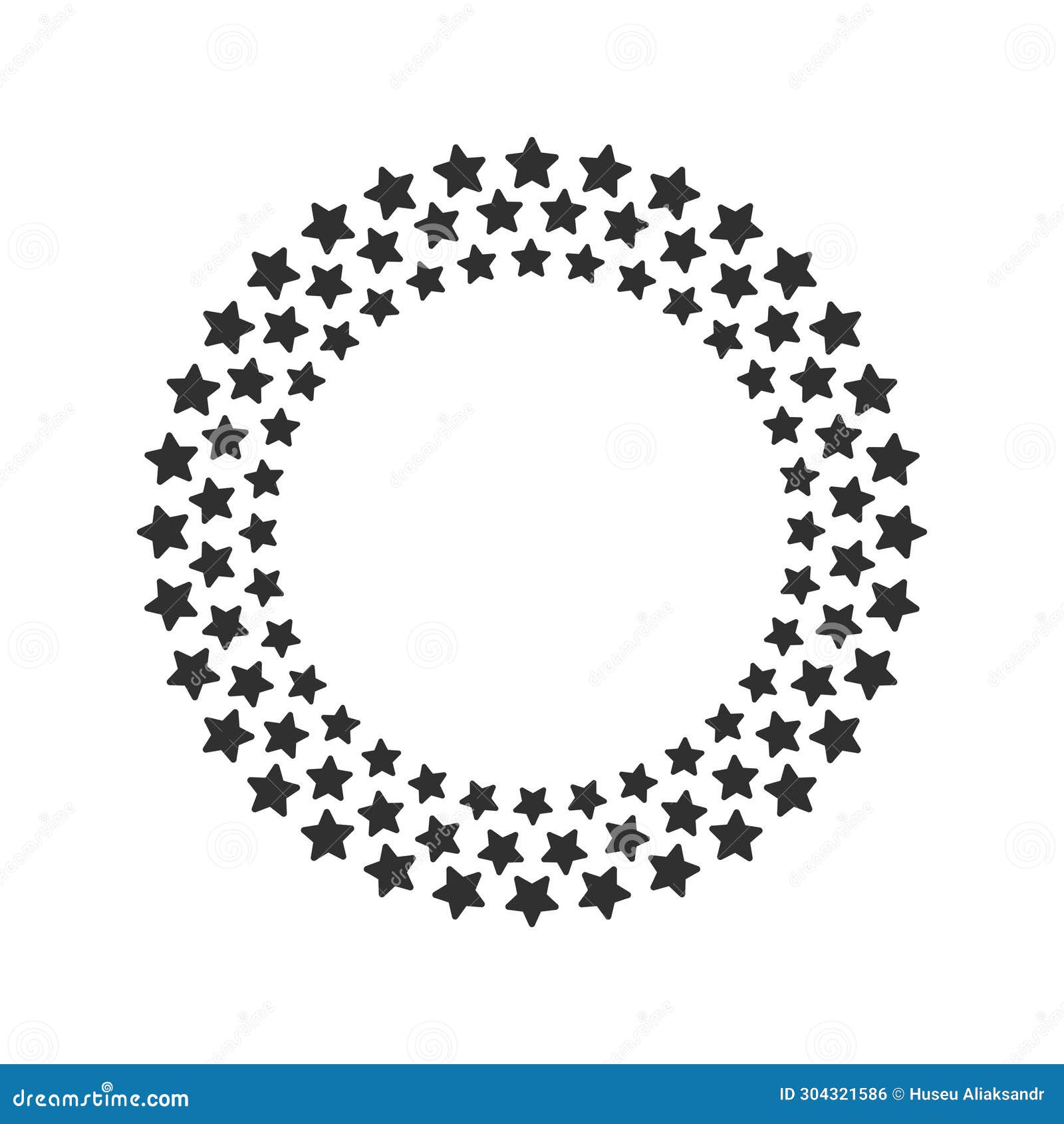 Star circle frame stock illustration. Illustration of circular - 304321586