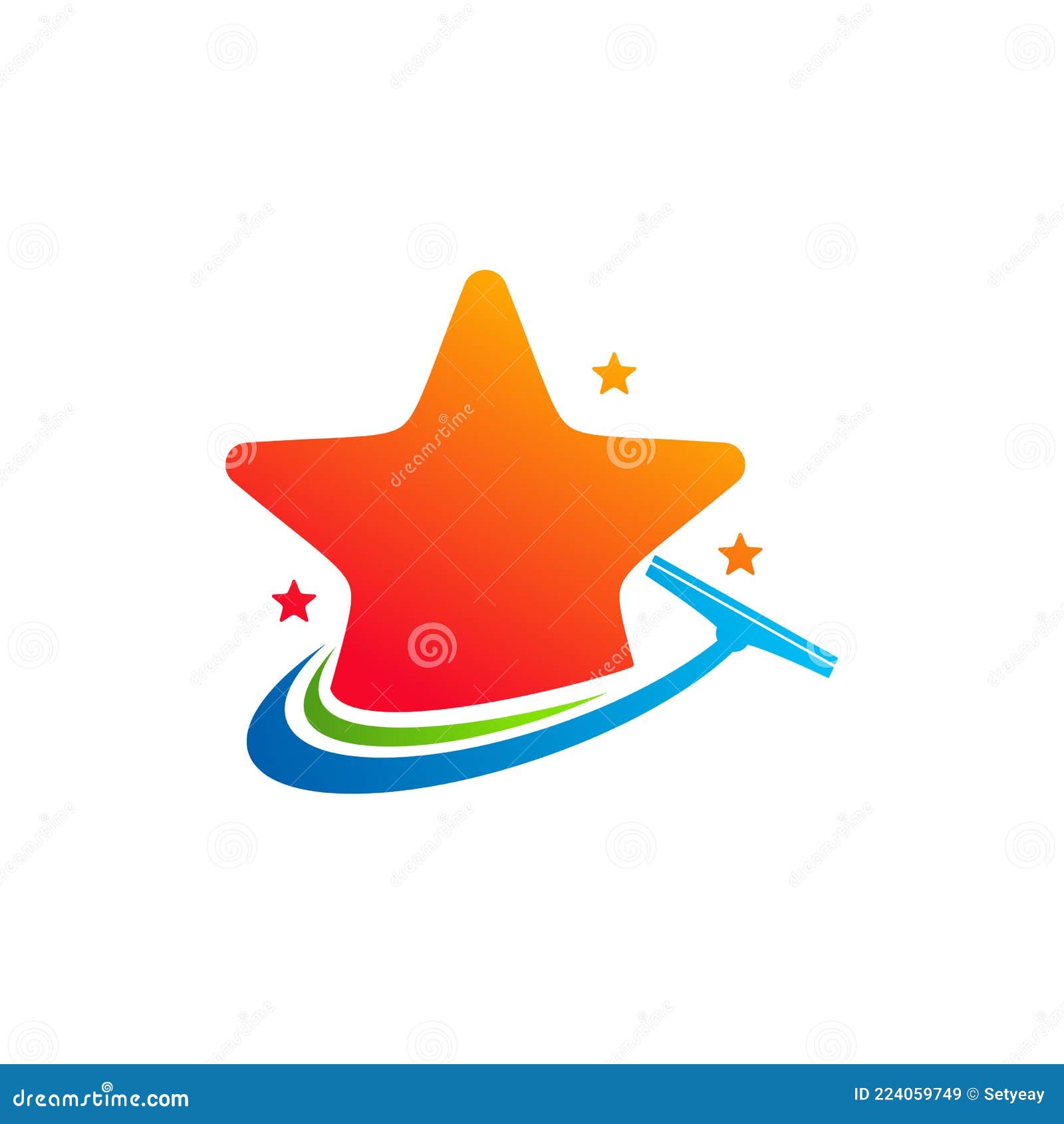 Star Clean Logo Vector Template, Creative Clean Logo Design Concepts ...