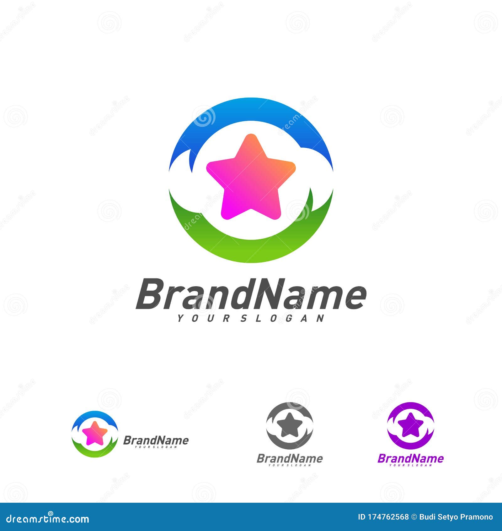 Star Cloud Logo Vector Template, Cloud Star Logo Design Concept, Icon ...