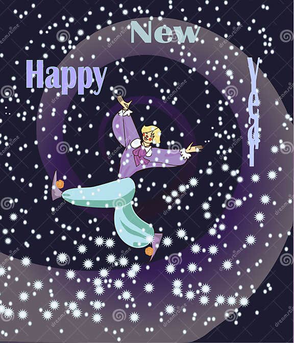 Star clown and starfall stock vector. Illustration of freeze - 107374133