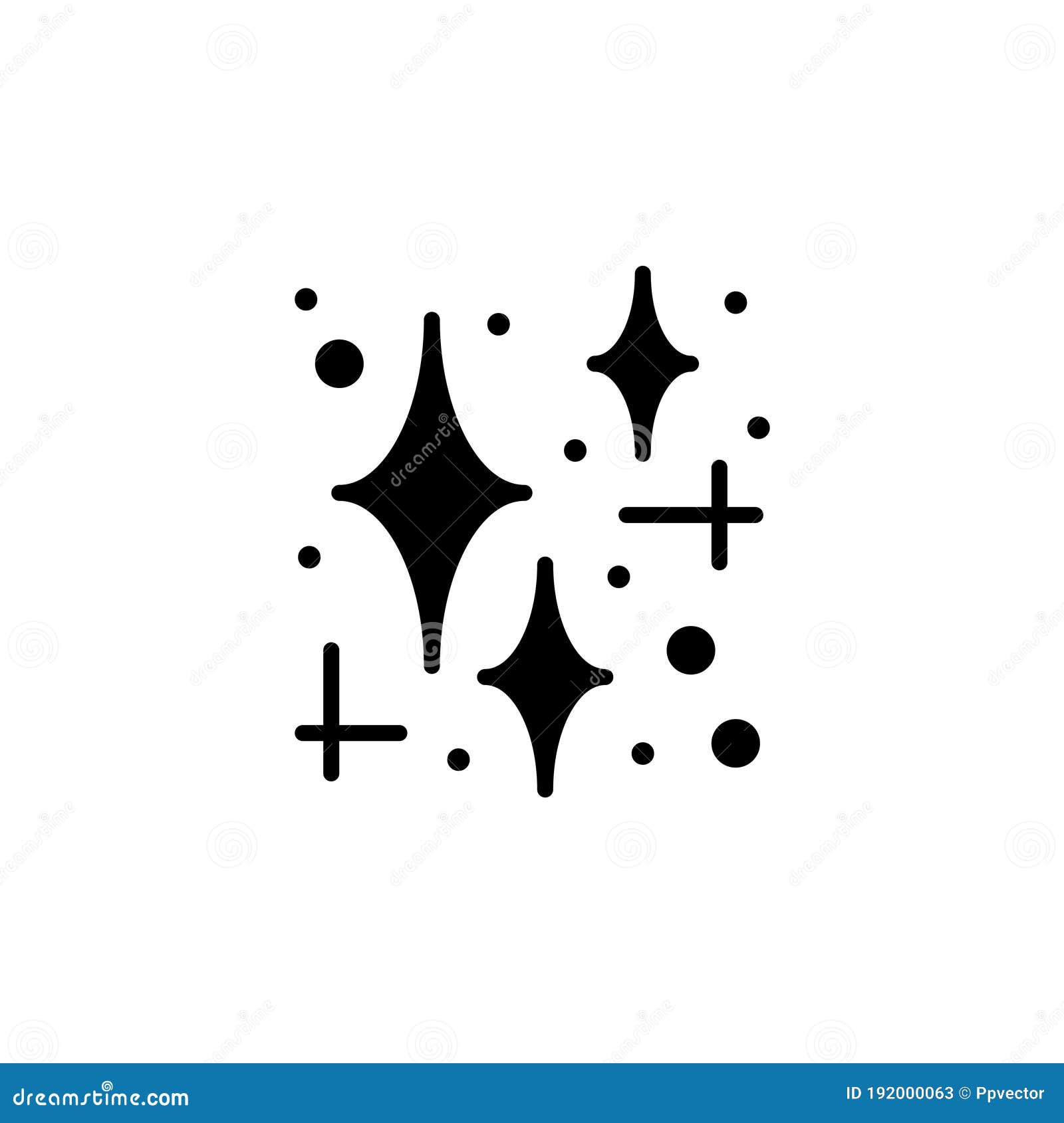Star Cluster Icon Vector. Star Cluster Simple Sign Stock Vector ...