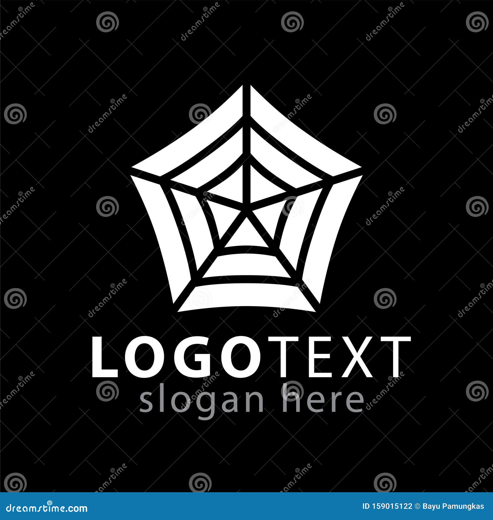 Star Cobweb Logo stock vector. Illustration of vector - 159015122